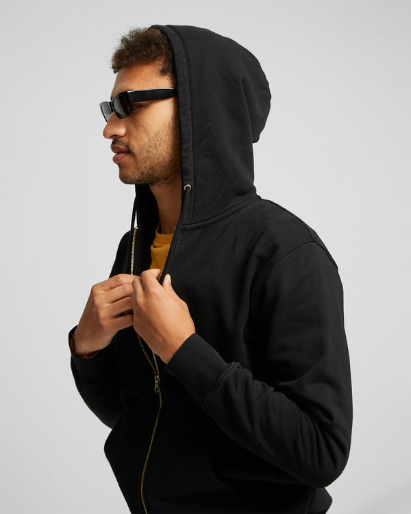 Classic Organic Zip Hood - Deep Black – Colorful Standard