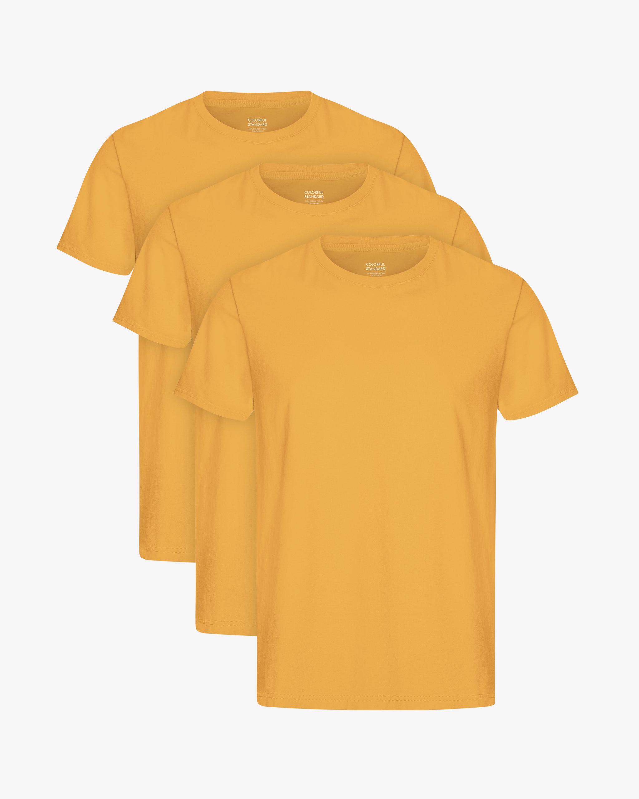 Classic Organic Tee - Burned Yellow (3-Pack) – Colorful Standard