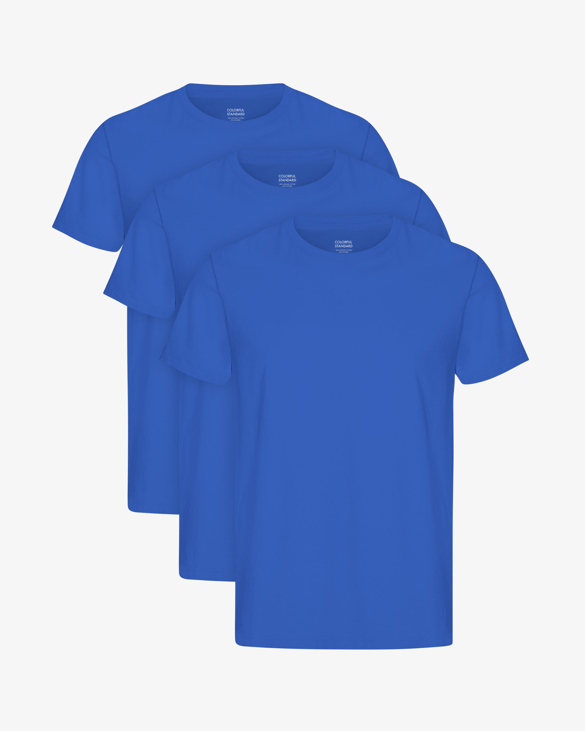 Classic Organic Tee - Sapphire Blue (3-Pack) – Colorful Standard