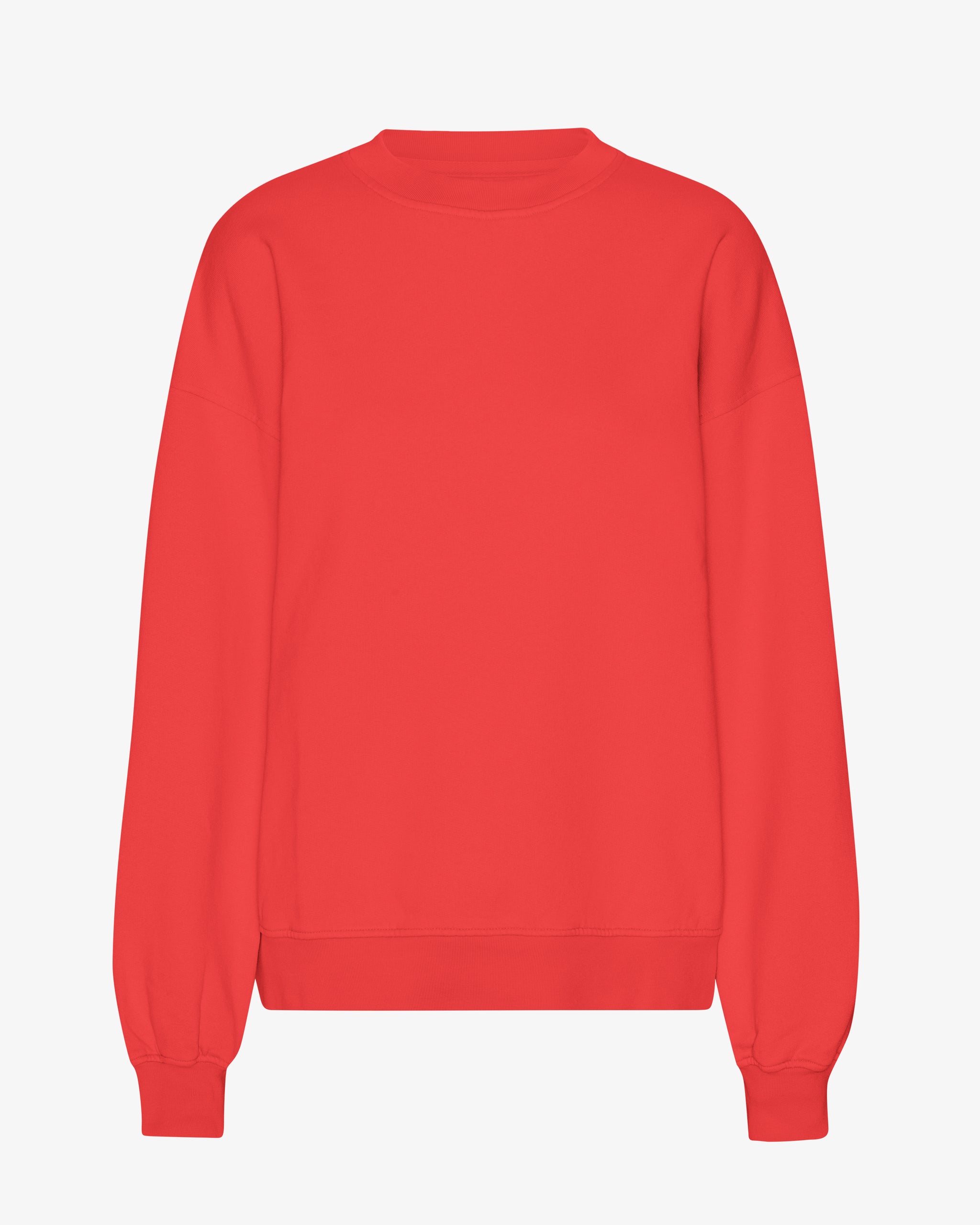 Organic Oversized Crew - Red Tangerine – Colorful Standard