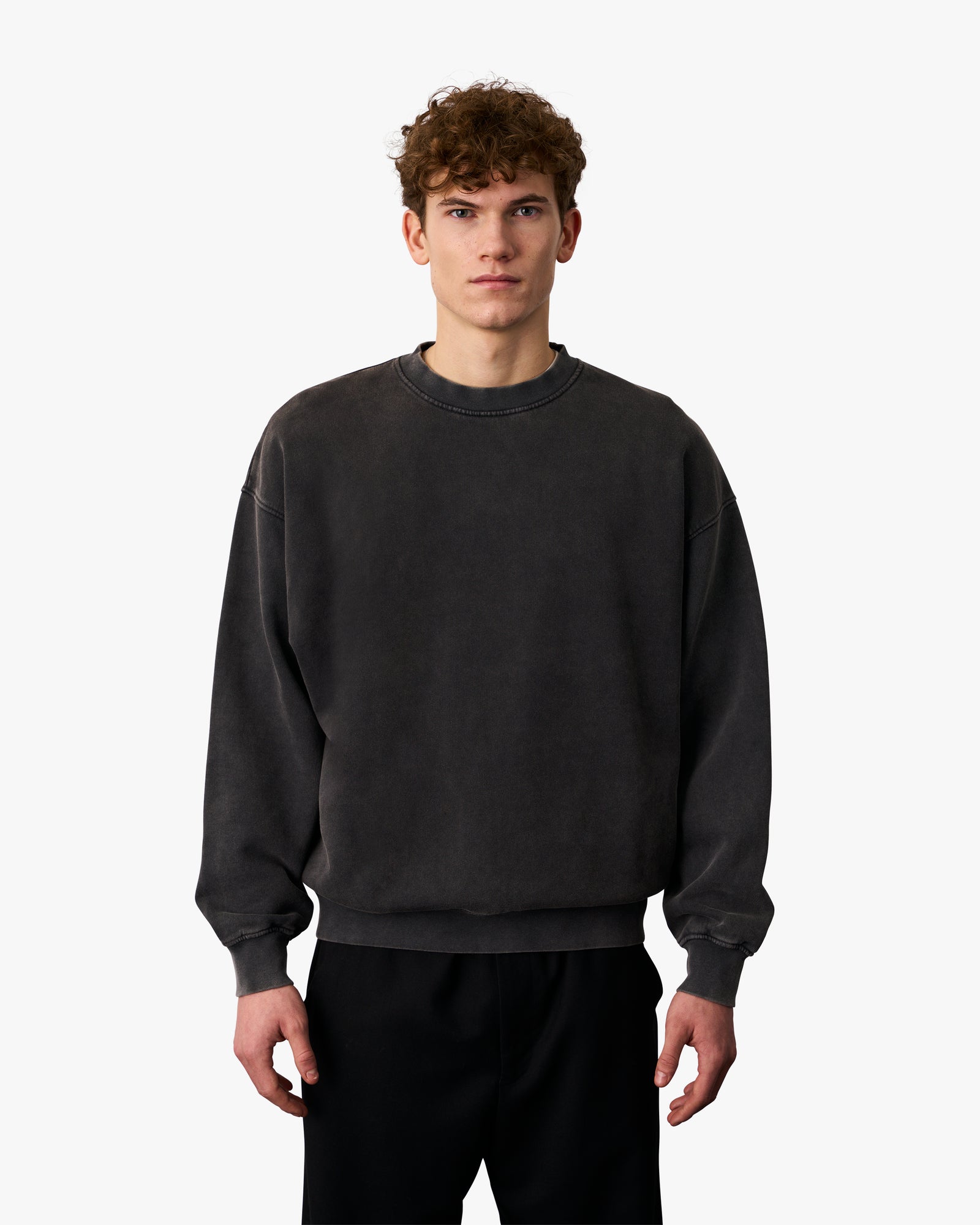 Organic Oversized Crew - Faded Black – Colorful Standard