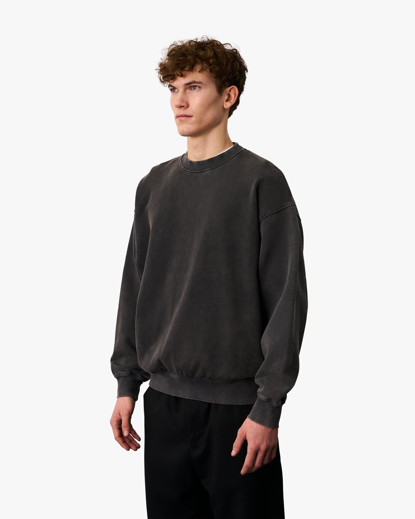 Organic Oversized Crew - Faded Black – Colorful Standard