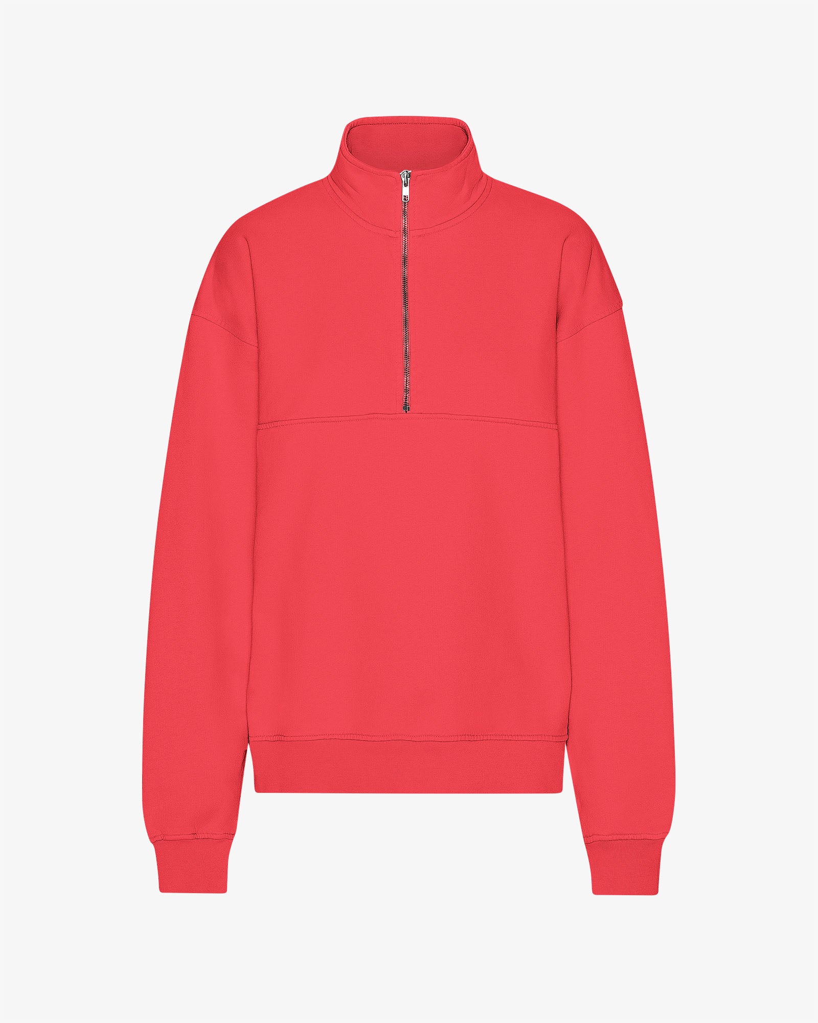 Organic Quarter Zip - Red Tangerine – Colorful Standard