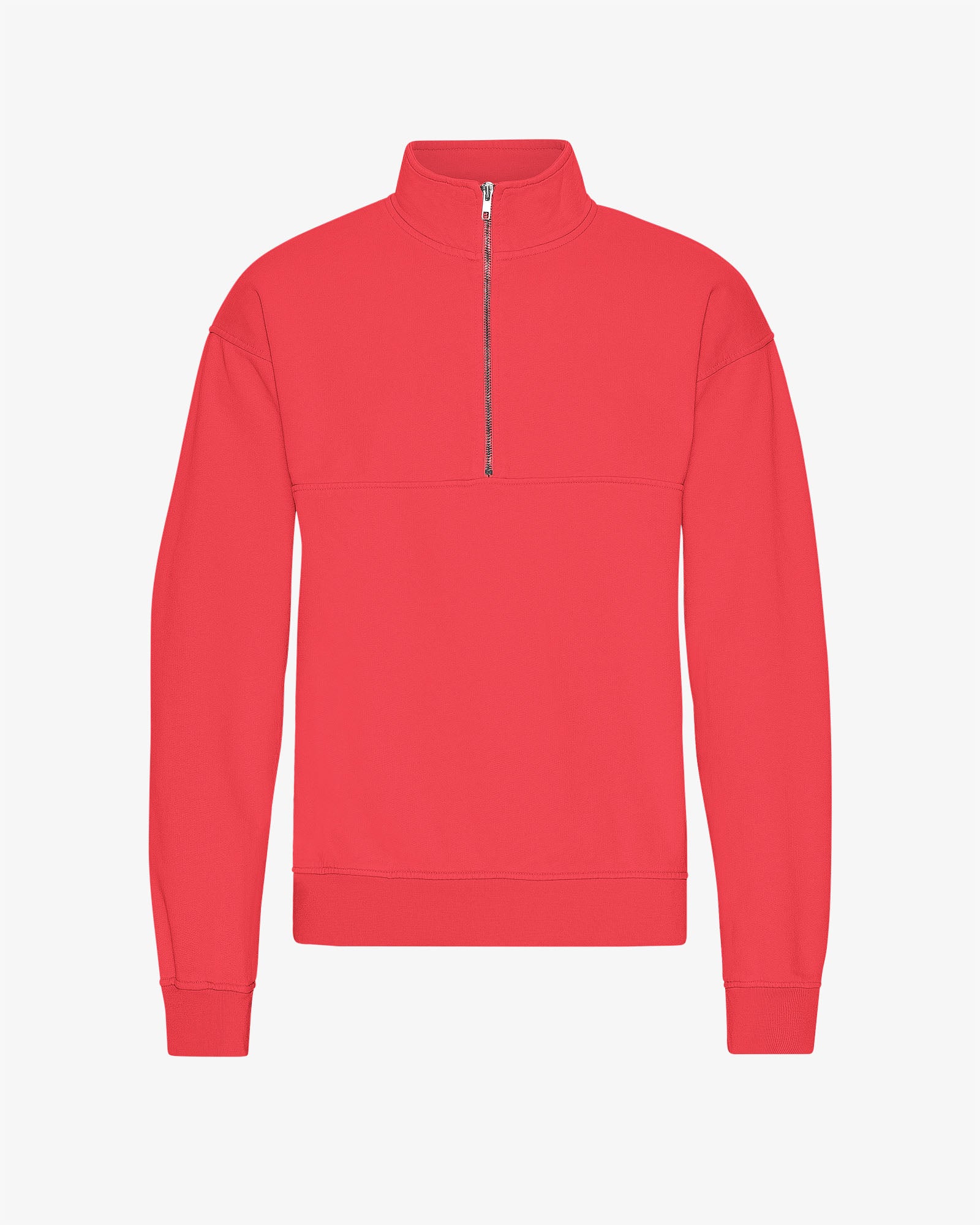 Organic Quarter Zip - Red Tangerine – Colorful Standard
