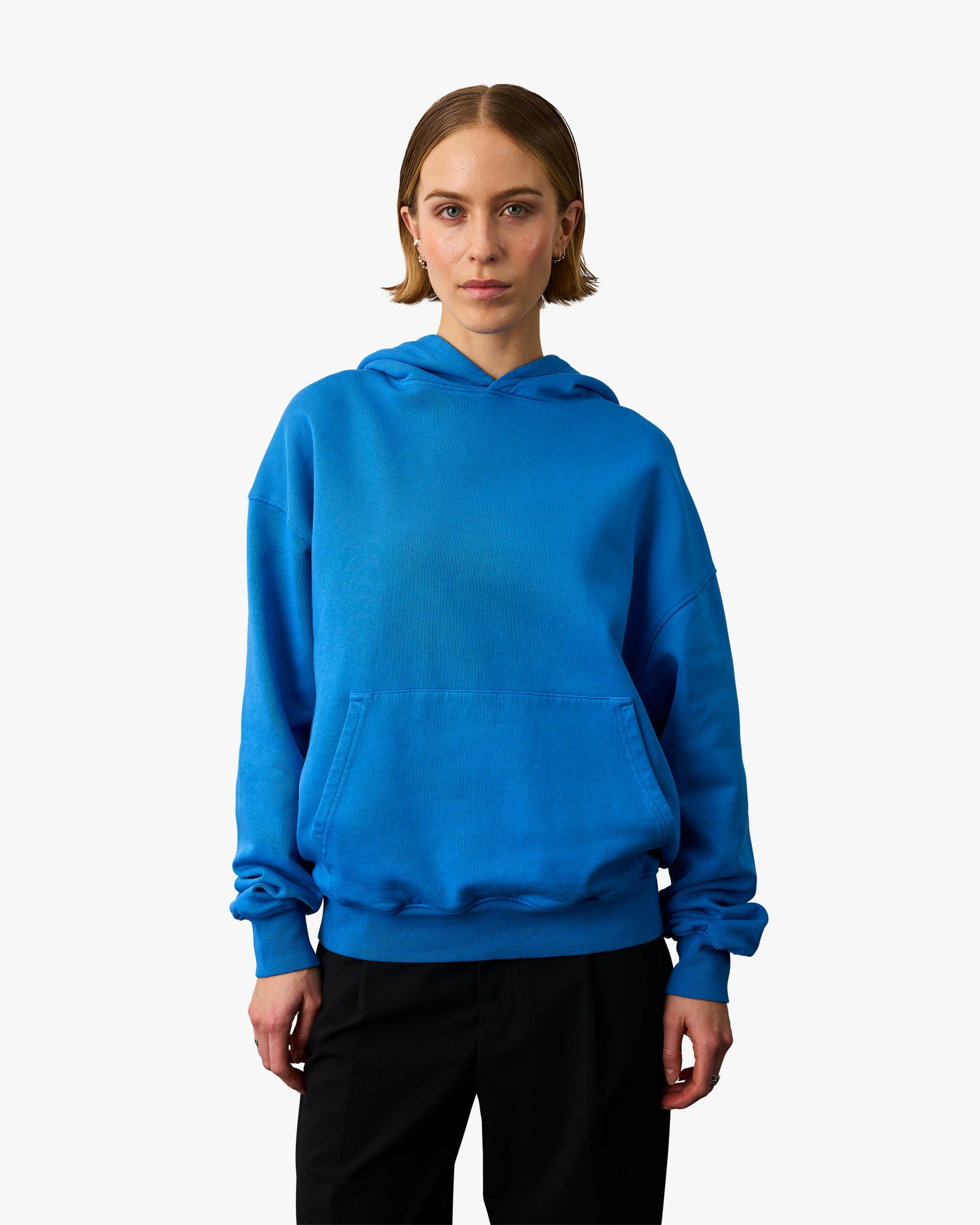 Organic Oversized Hood - Pacific Blue – Colorful Standard
