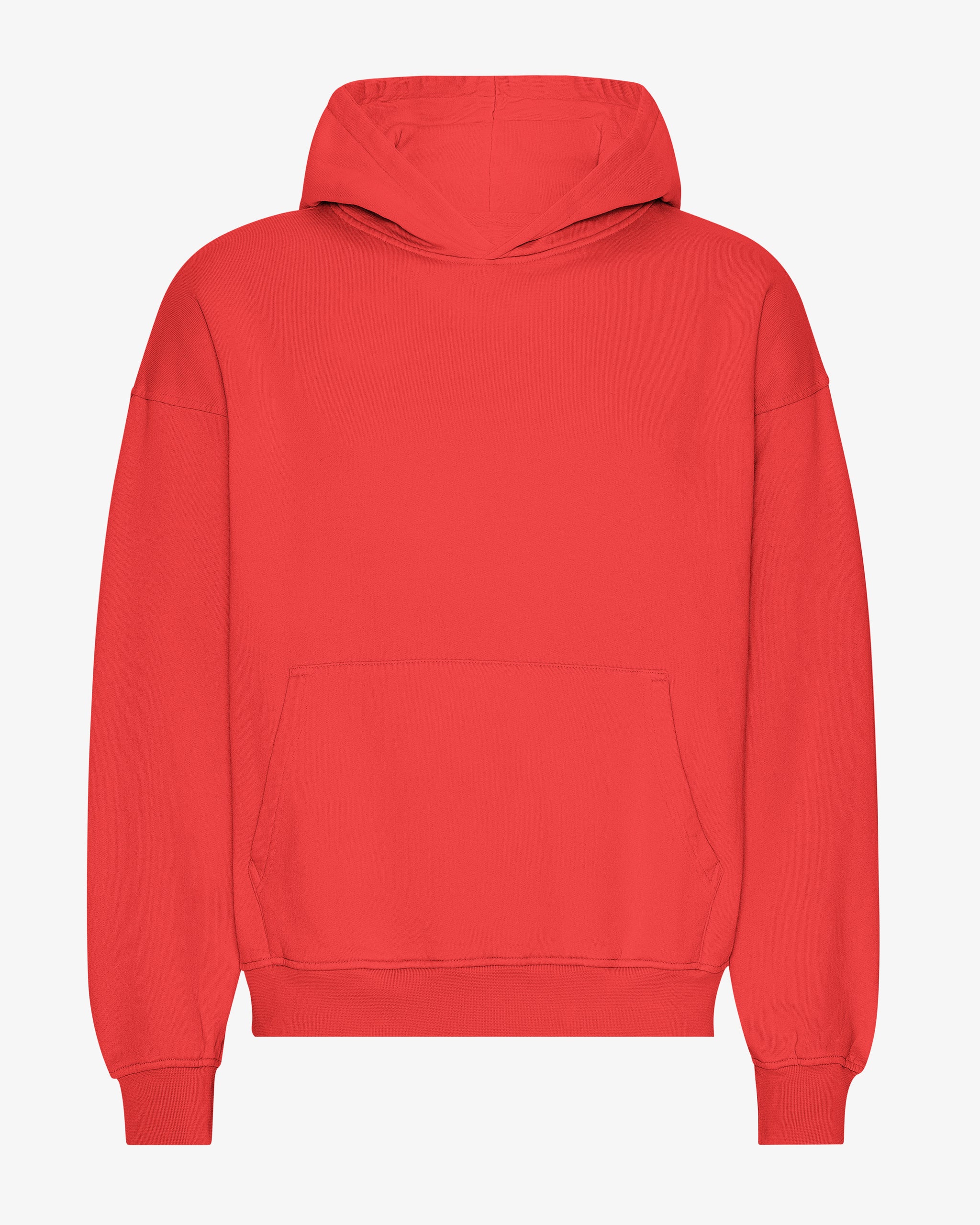 Organic Oversized Hood - Red Tangerine – Colorful Standard