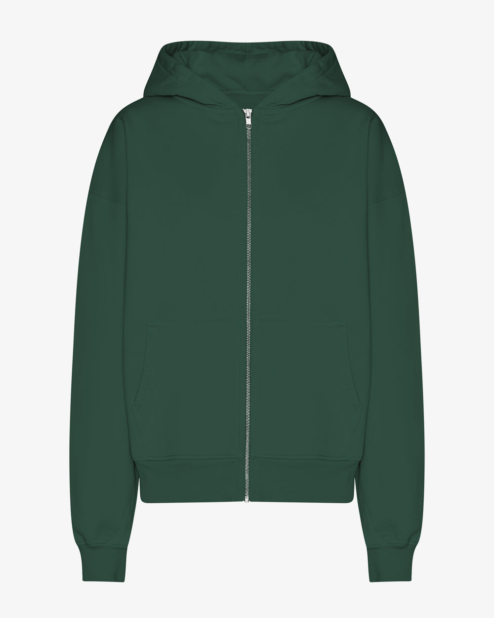 Organic Oversized Zip Hood - Emerald Green – Colorful Standard