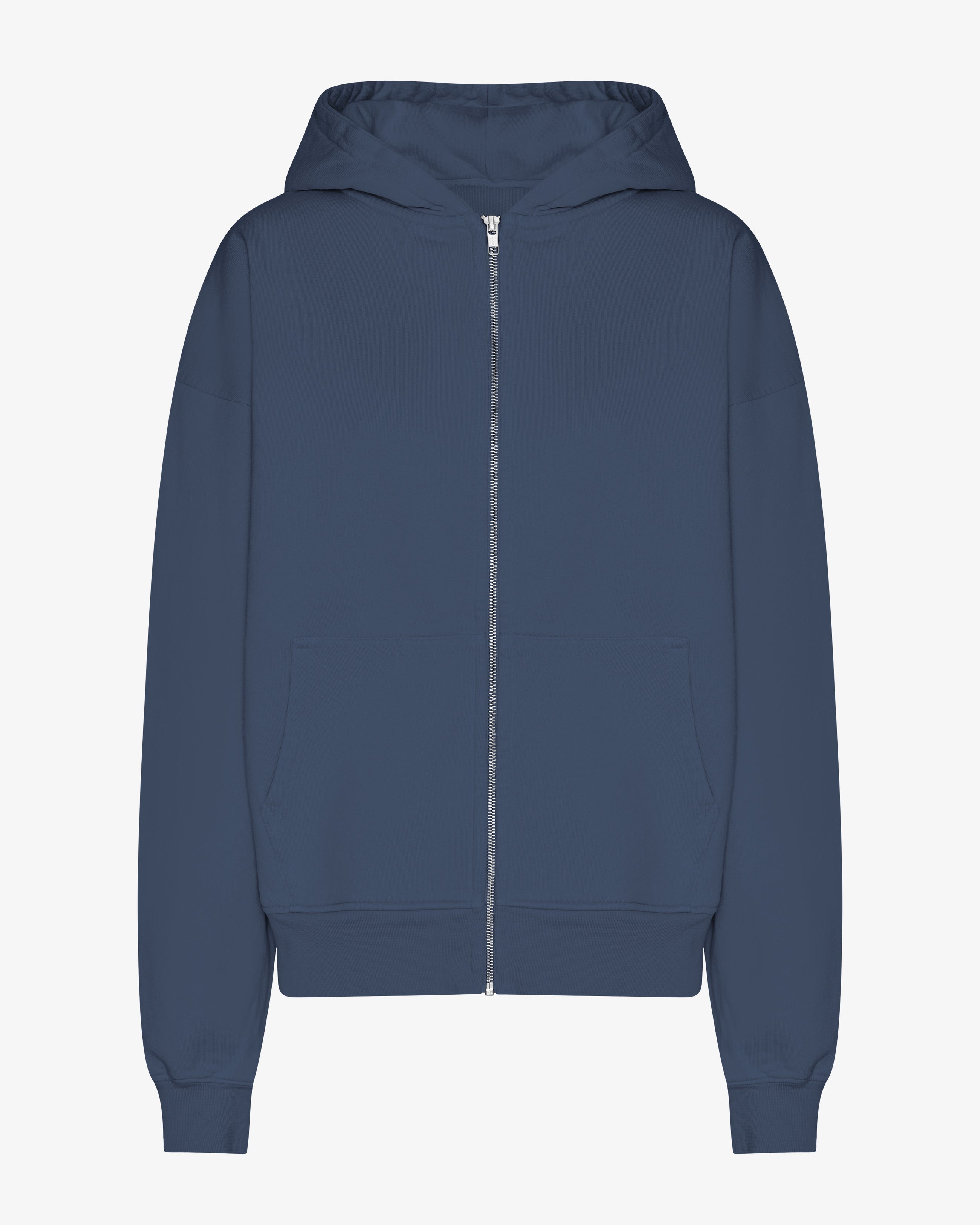 Organic Oversized Zip Hood - Petrol Blue – Colorful Standard