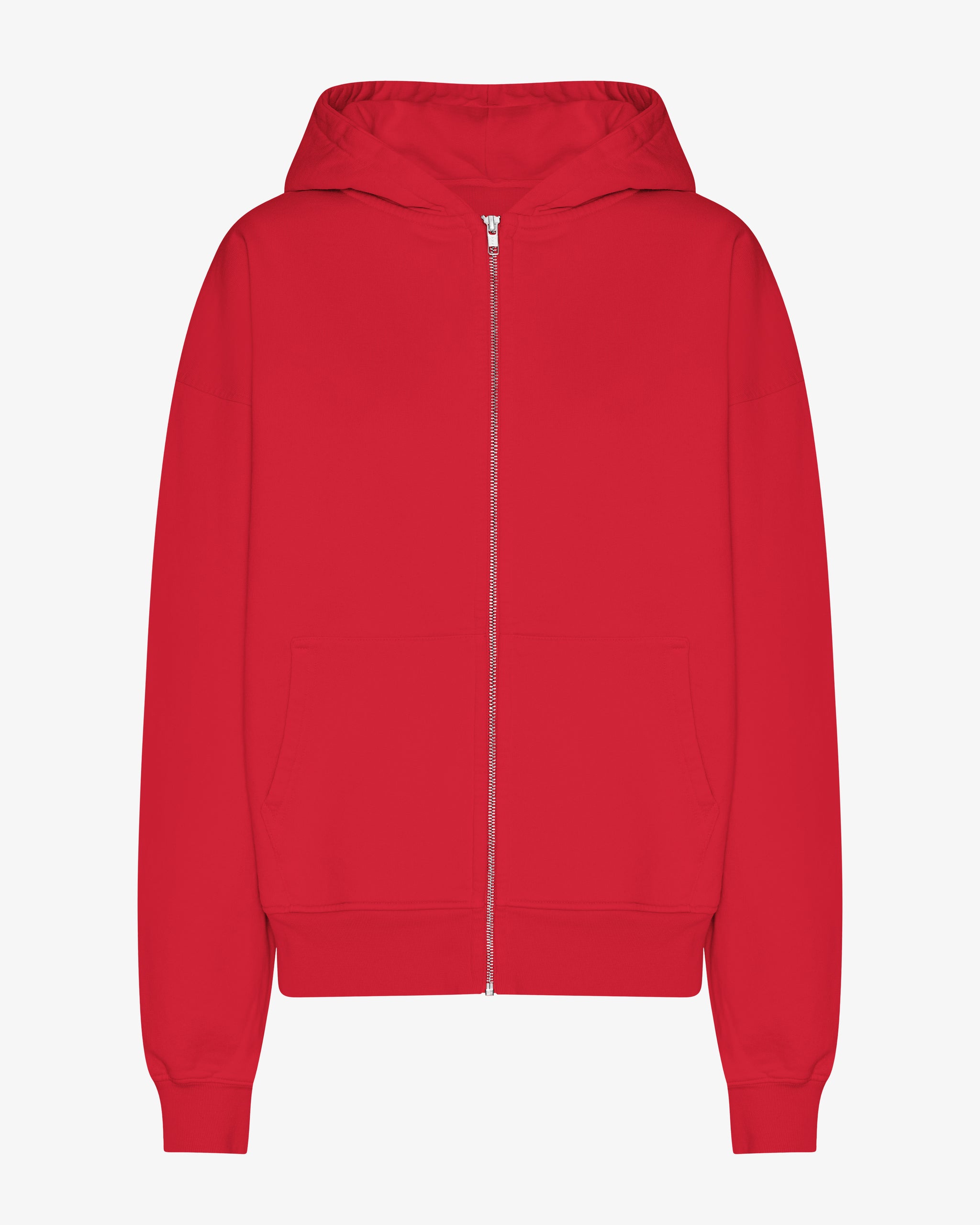 Organic Oversized Zip Hood - Scarlet Red – Colorful Standard