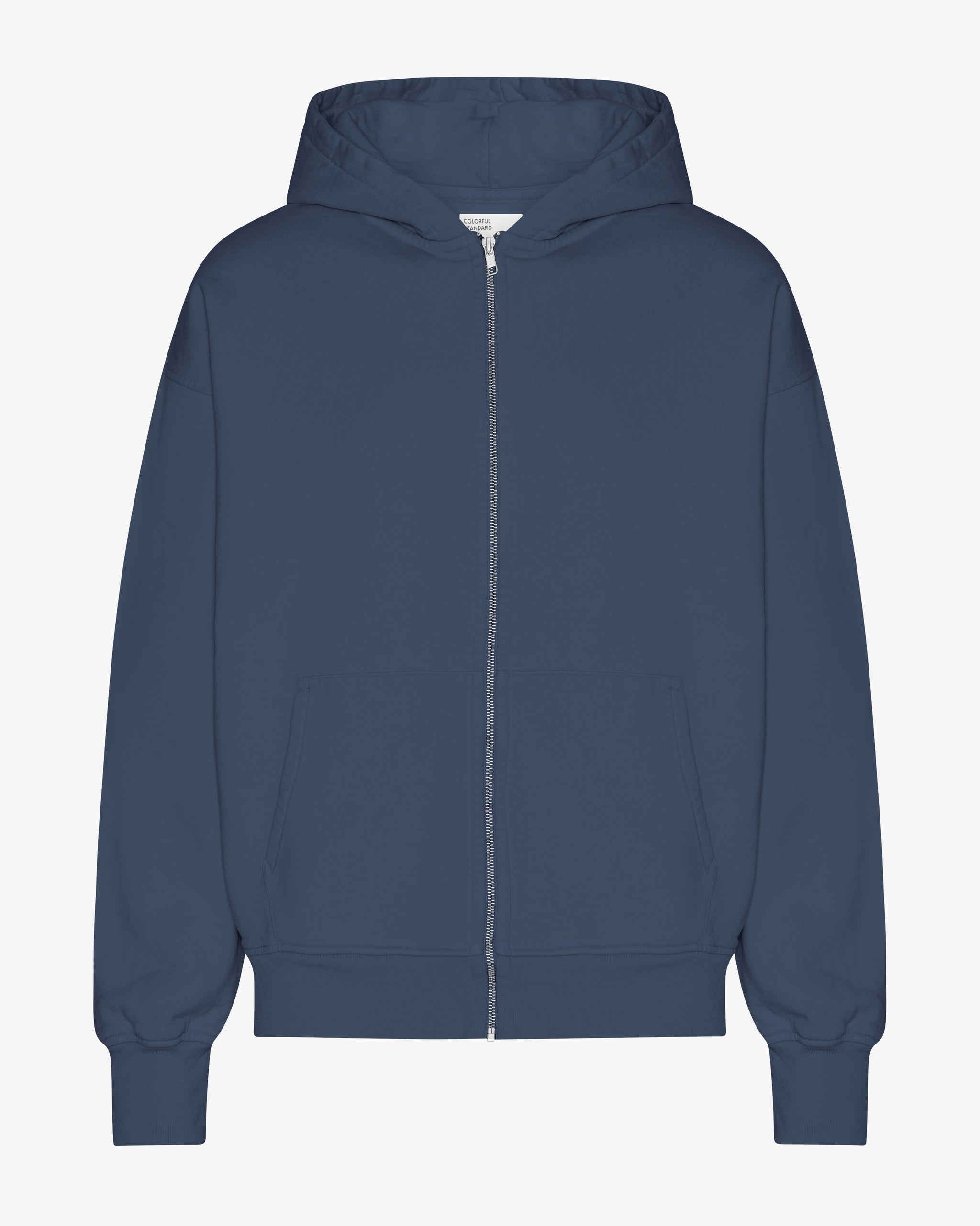 Organic Oversized Zip Hood - Petrol Blue – Colorful Standard