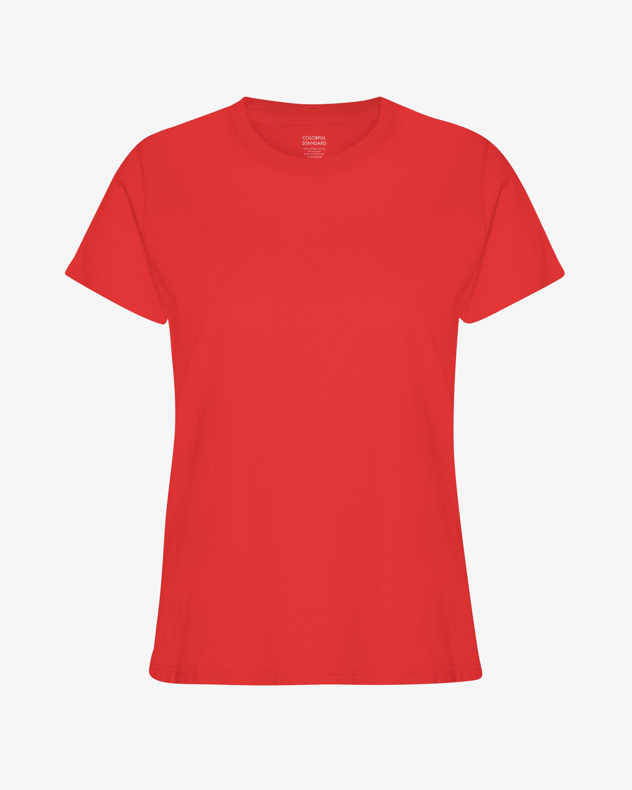 Women Light Organic Tee - Red Tangerine – Colorful Standard