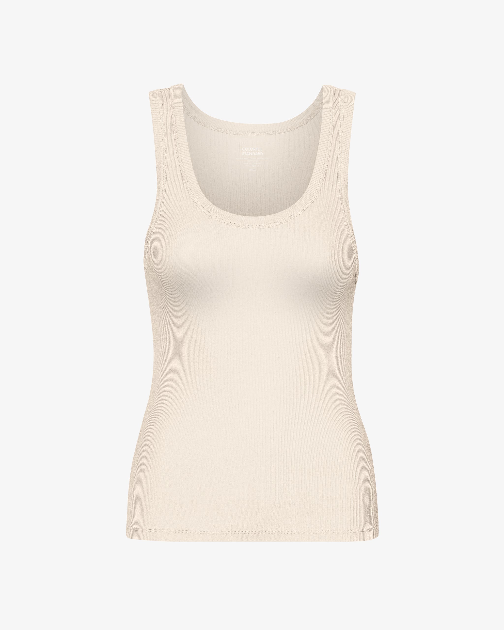 Women Organic Rib Tank Top - Ivory White – Colorful Standard