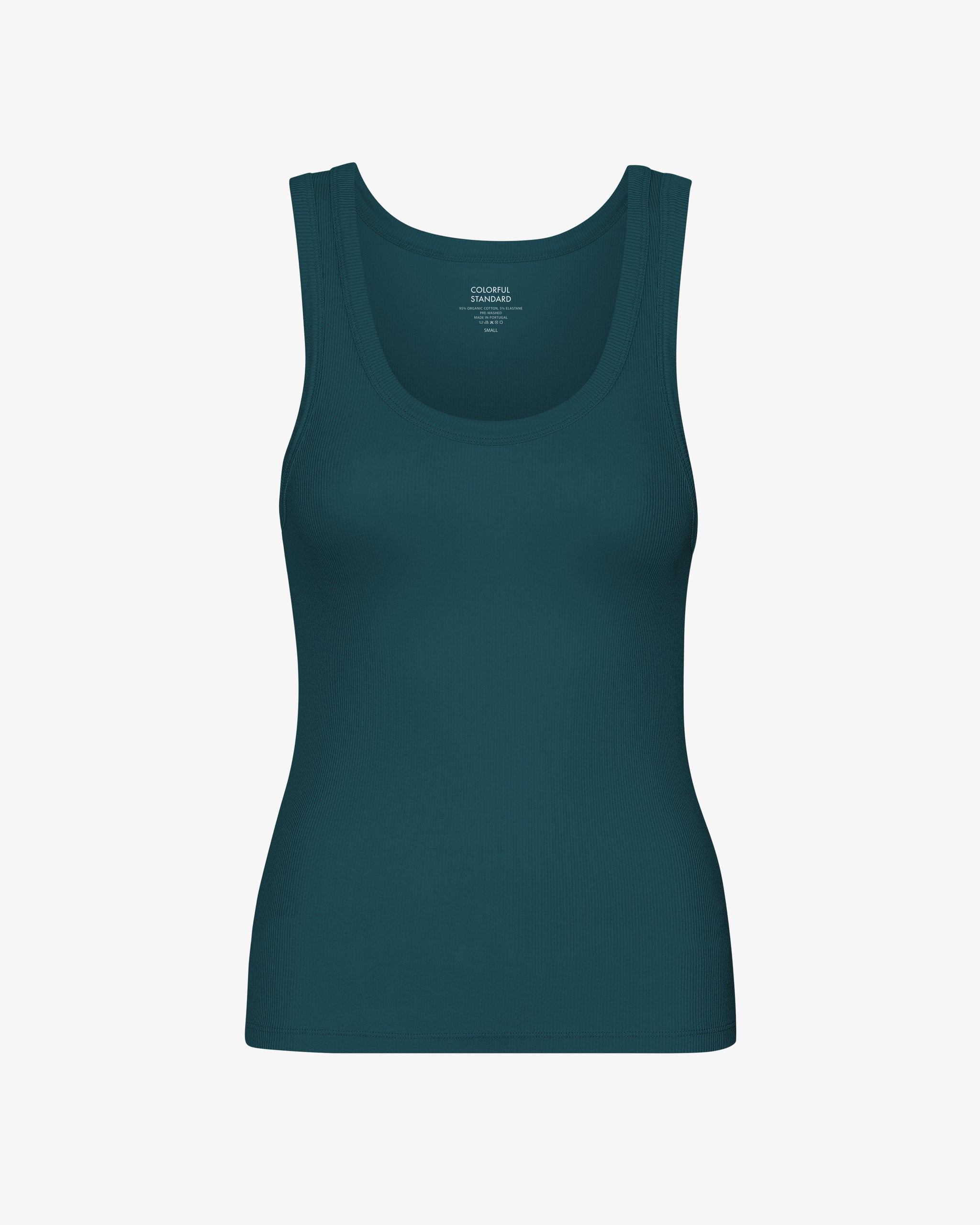 Women Organic Rib Tank Top - Ocean Green – Colorful Standard