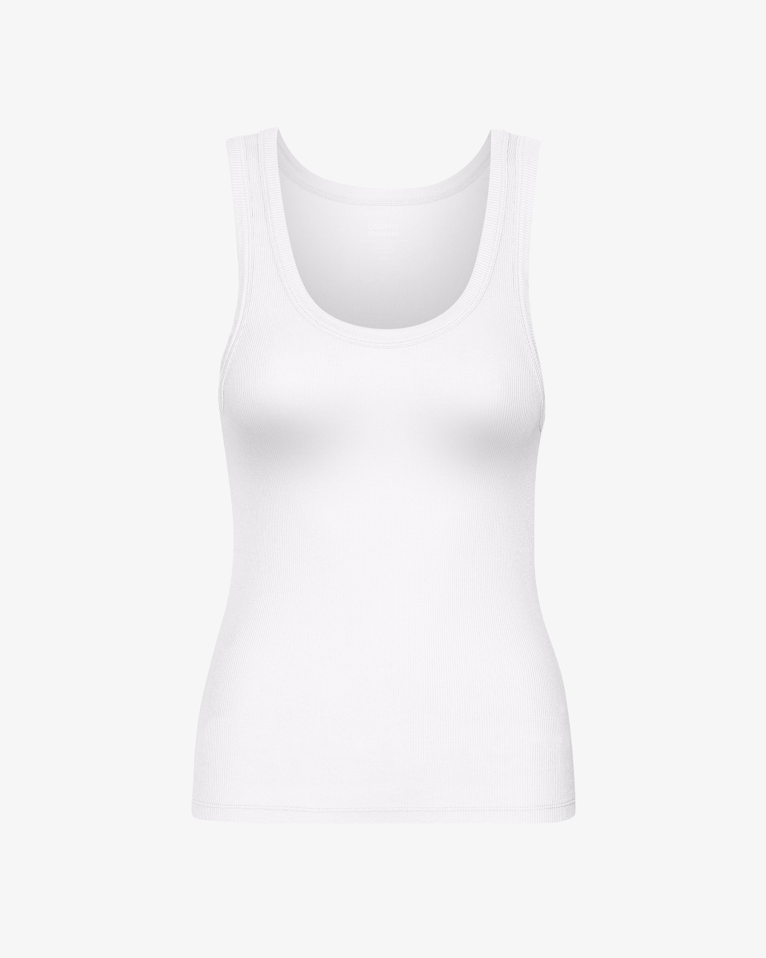 Women Organic Rib Tank Top - Optical White – Colorful Standard
