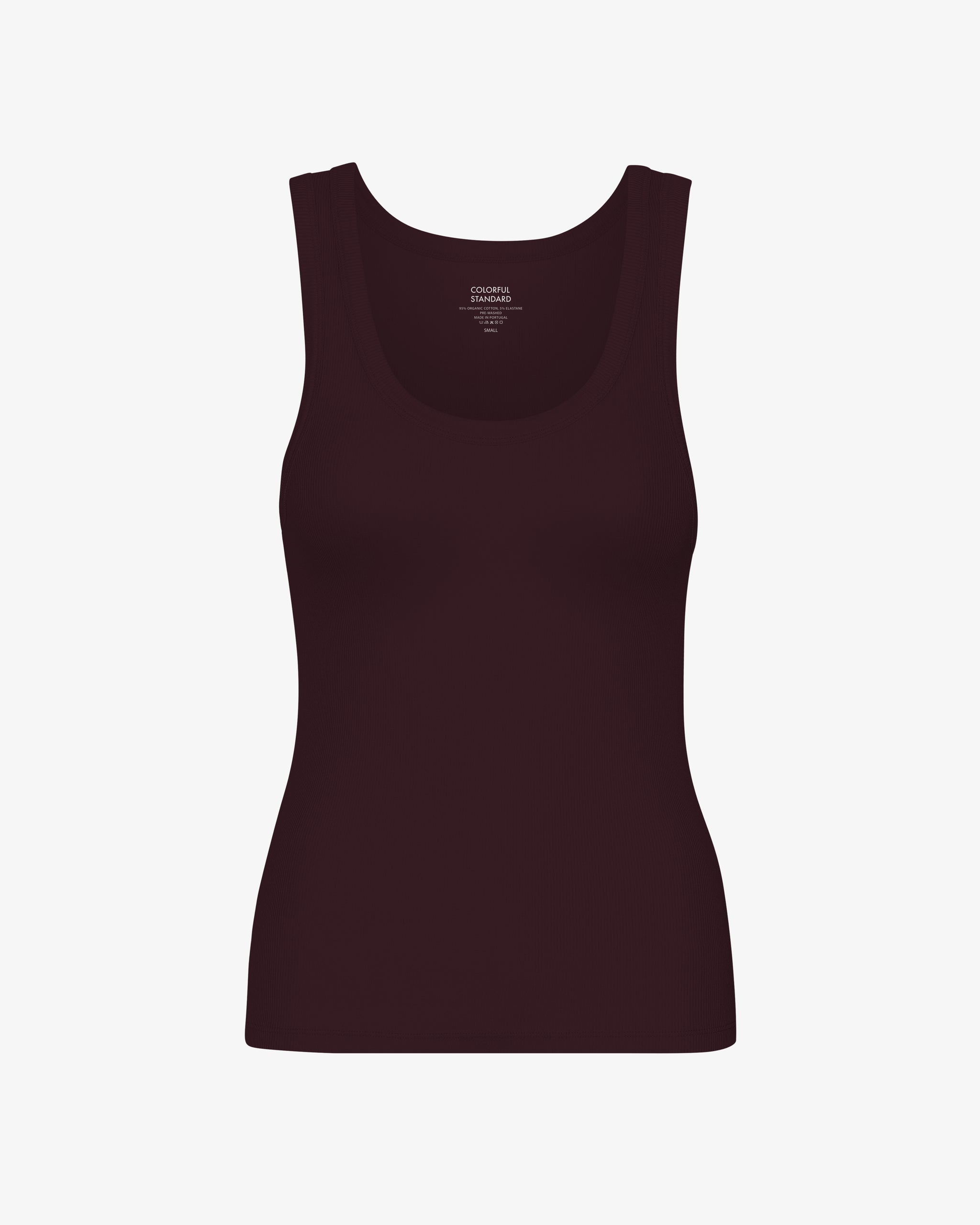 Women Organic Rib Tank Top - Oxblood Red – Colorful Standard