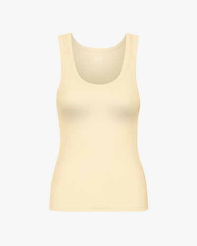 Women Organic Rib Tank Top - Soft Yellow – Colorful Standard