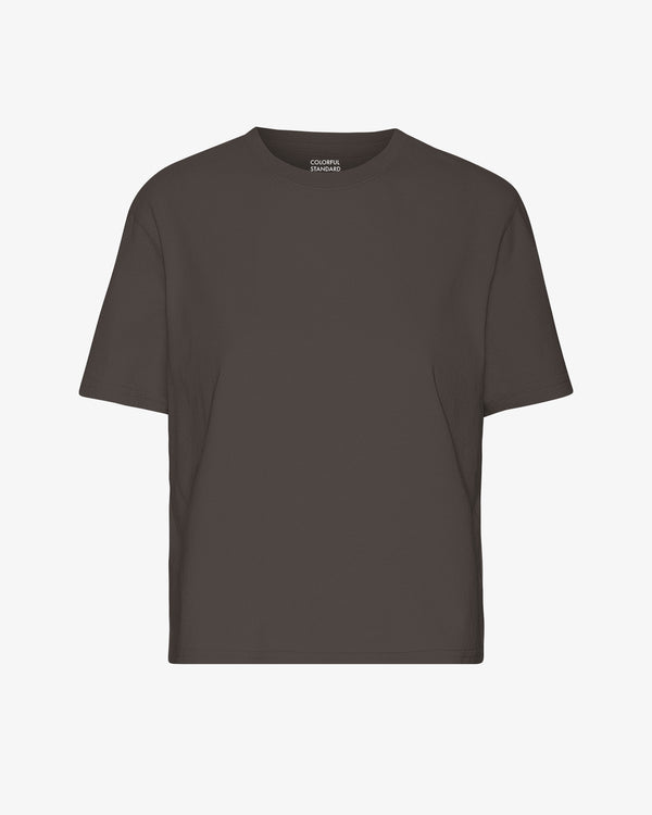 Organic Boxy Crop Tee - Coffee Brown – Colorful Standard