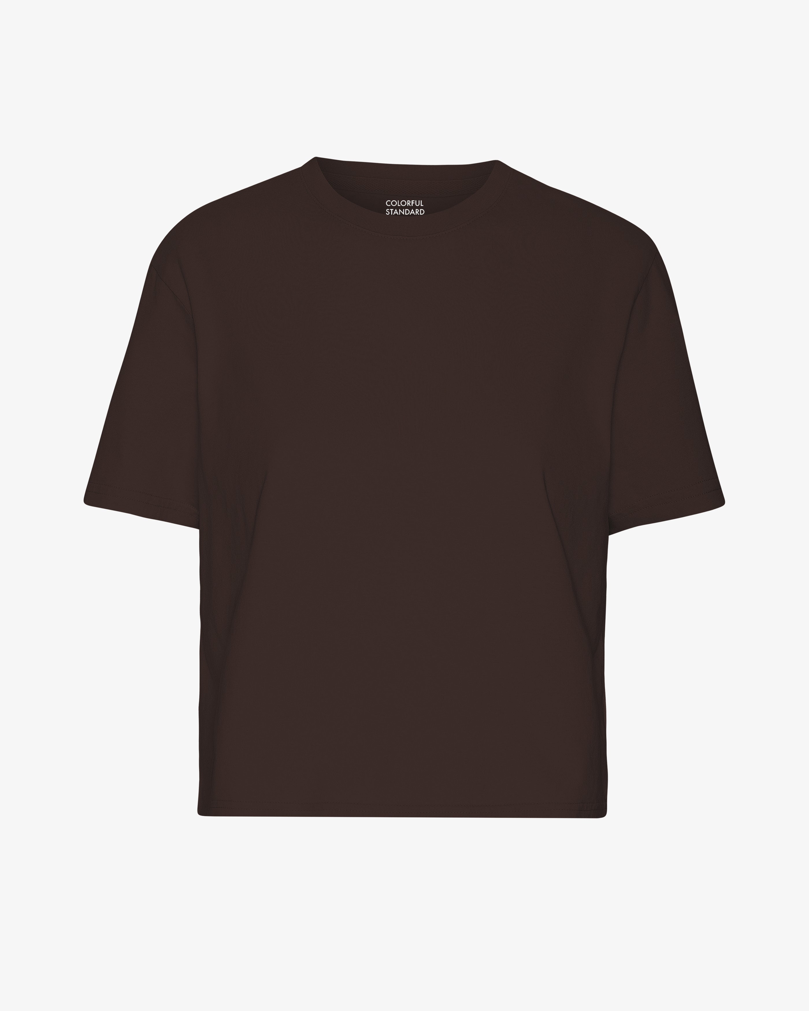 Organic Boxy Crop Tee - Coffee Brown – Colorful Standard