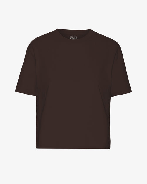 Organic Boxy Crop Tee - Coffee Brown – Colorful Standard