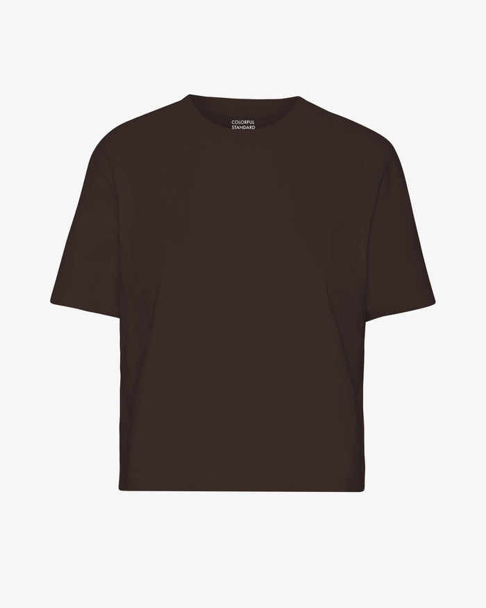 Organic Boxy Crop Tee - Coffee Brown – Colorful Standard