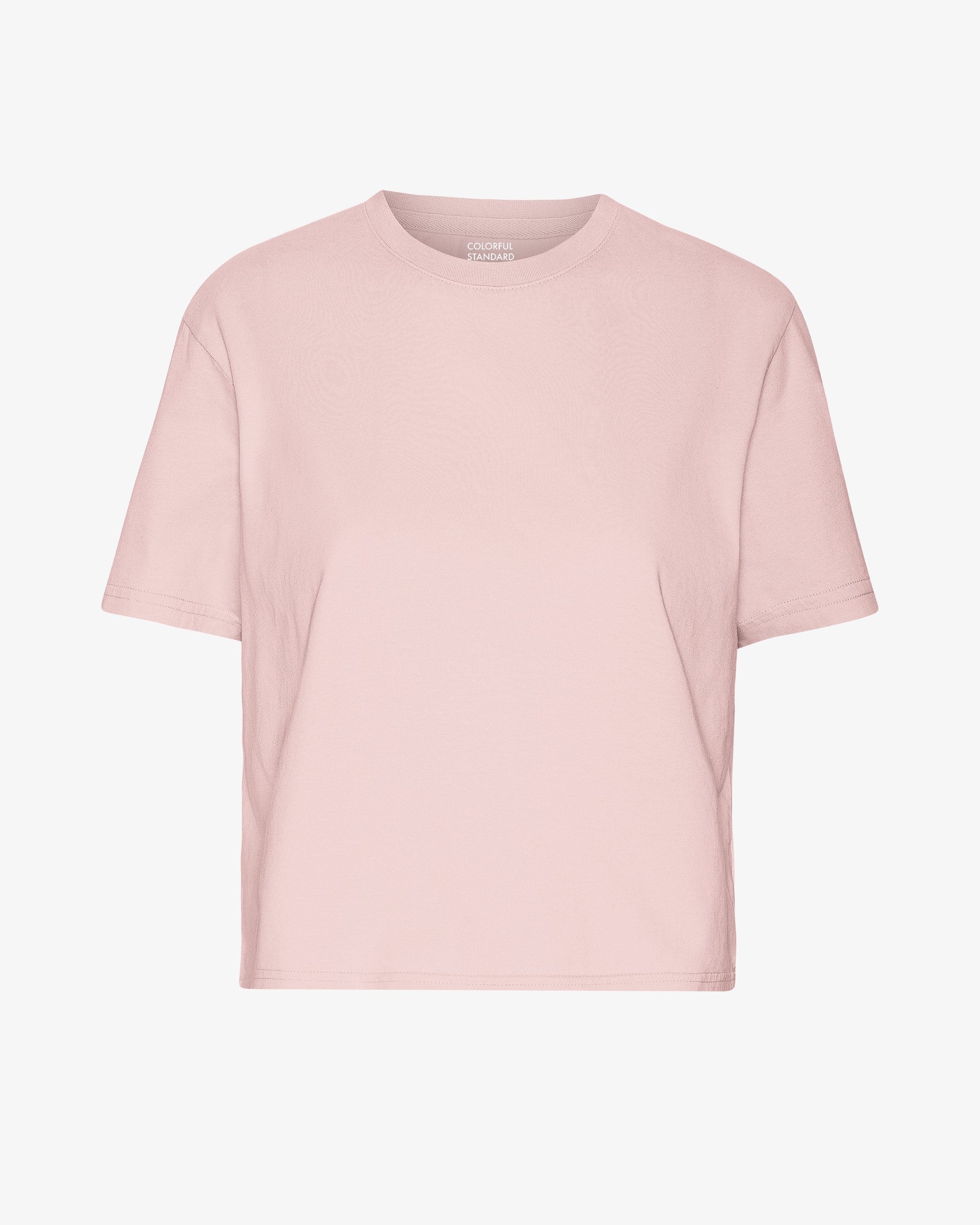 Organic Boxy Crop Tee - Faded Pink – Colorful Standard