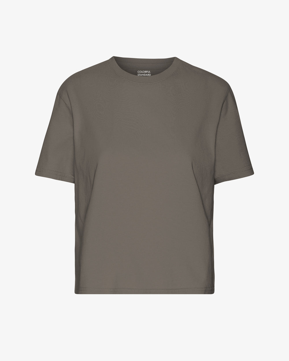 Organic Boxy Crop Tee - Misty Brown – Colorful Standard