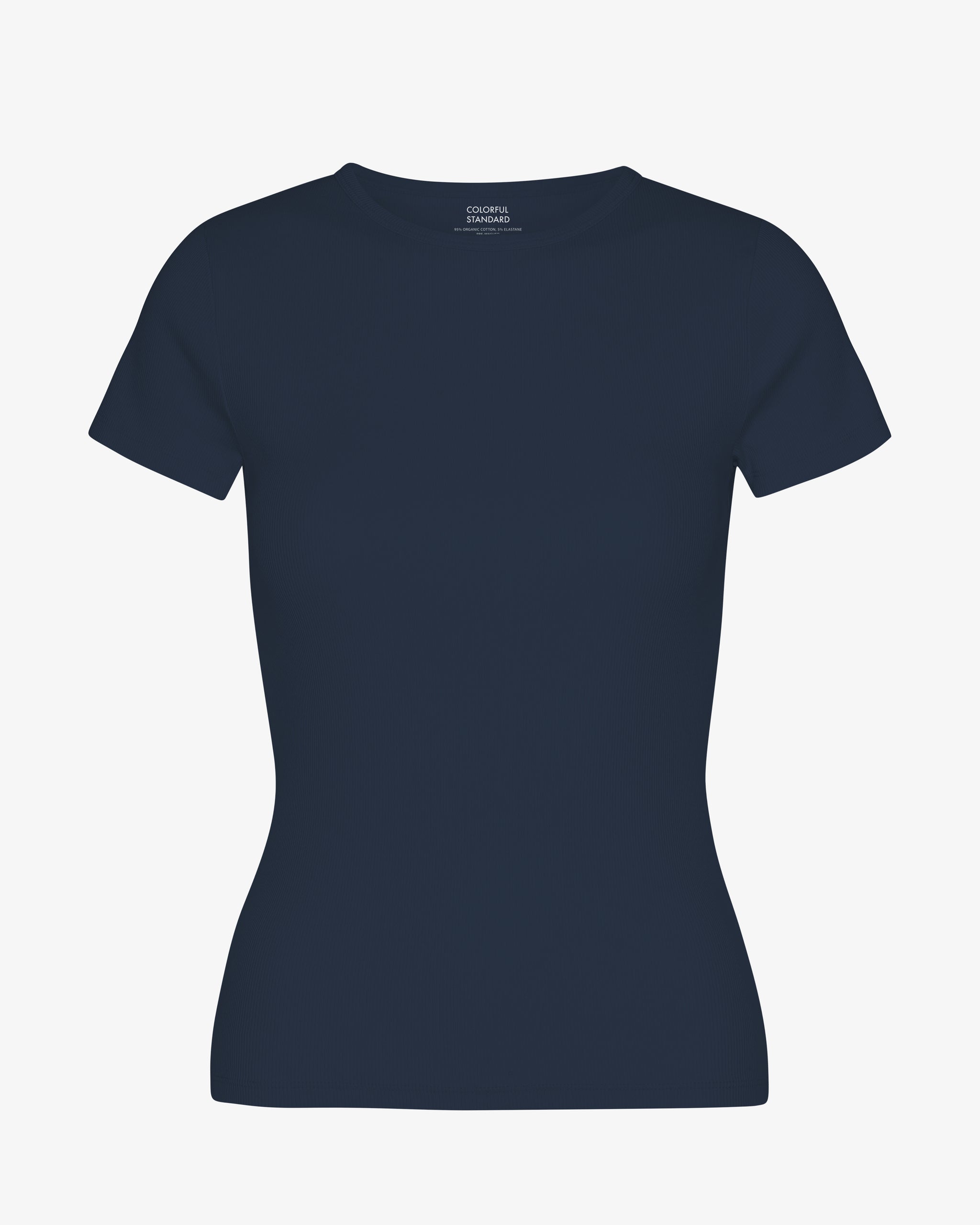 Organic Rib T-Shirt - Navy Blue – Colorful Standard