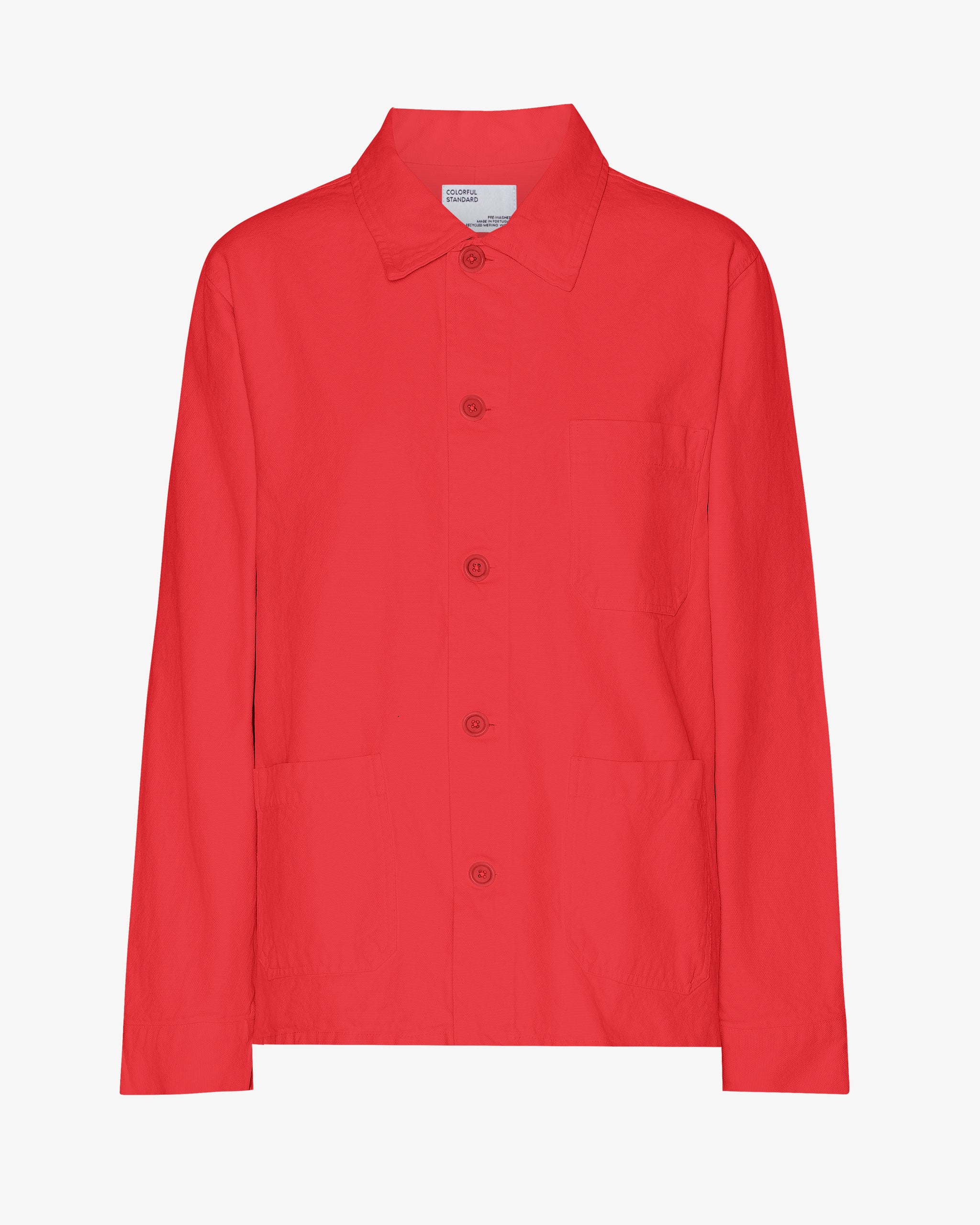 Organic Workwear Jacket - Red Tangerine – Colorful Standard