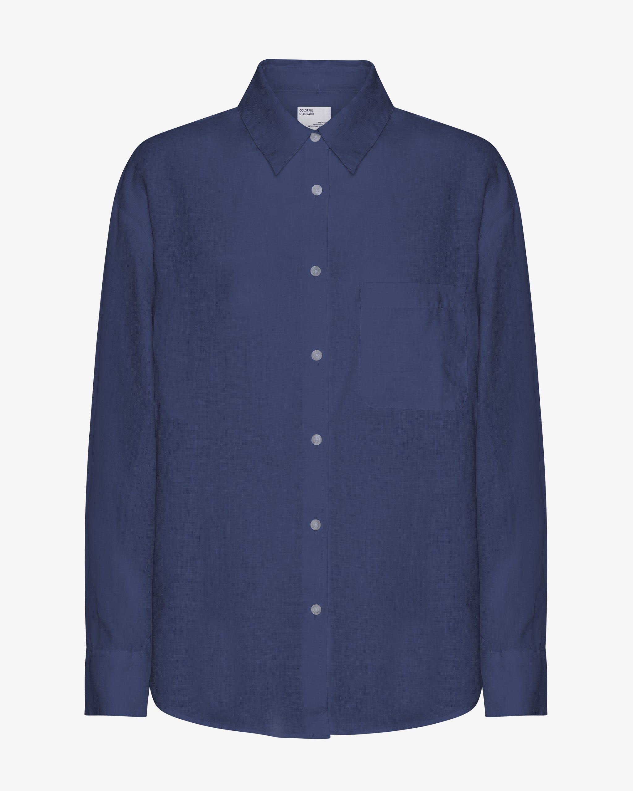 Linen Oversized Shirt - Petrol Blue – Colorful Standard