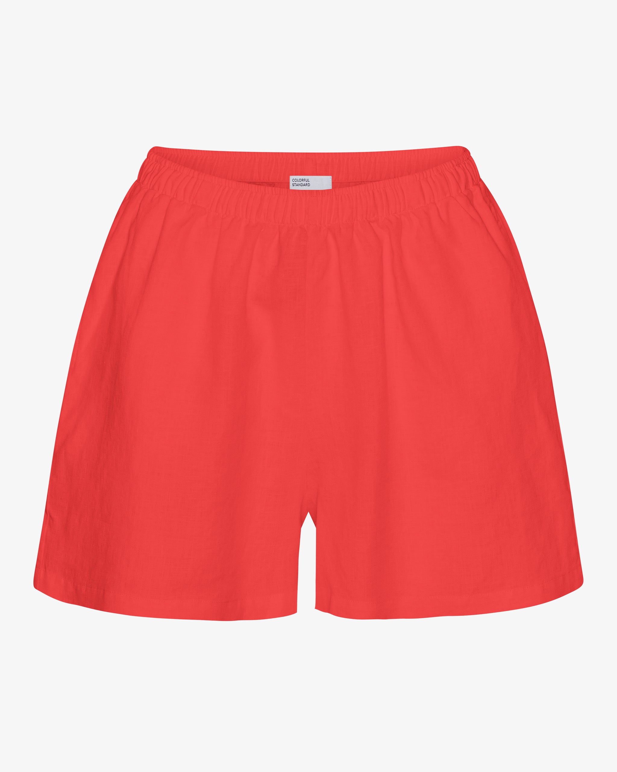 Linen Shorts - Red Tangerine – Colorful Standard