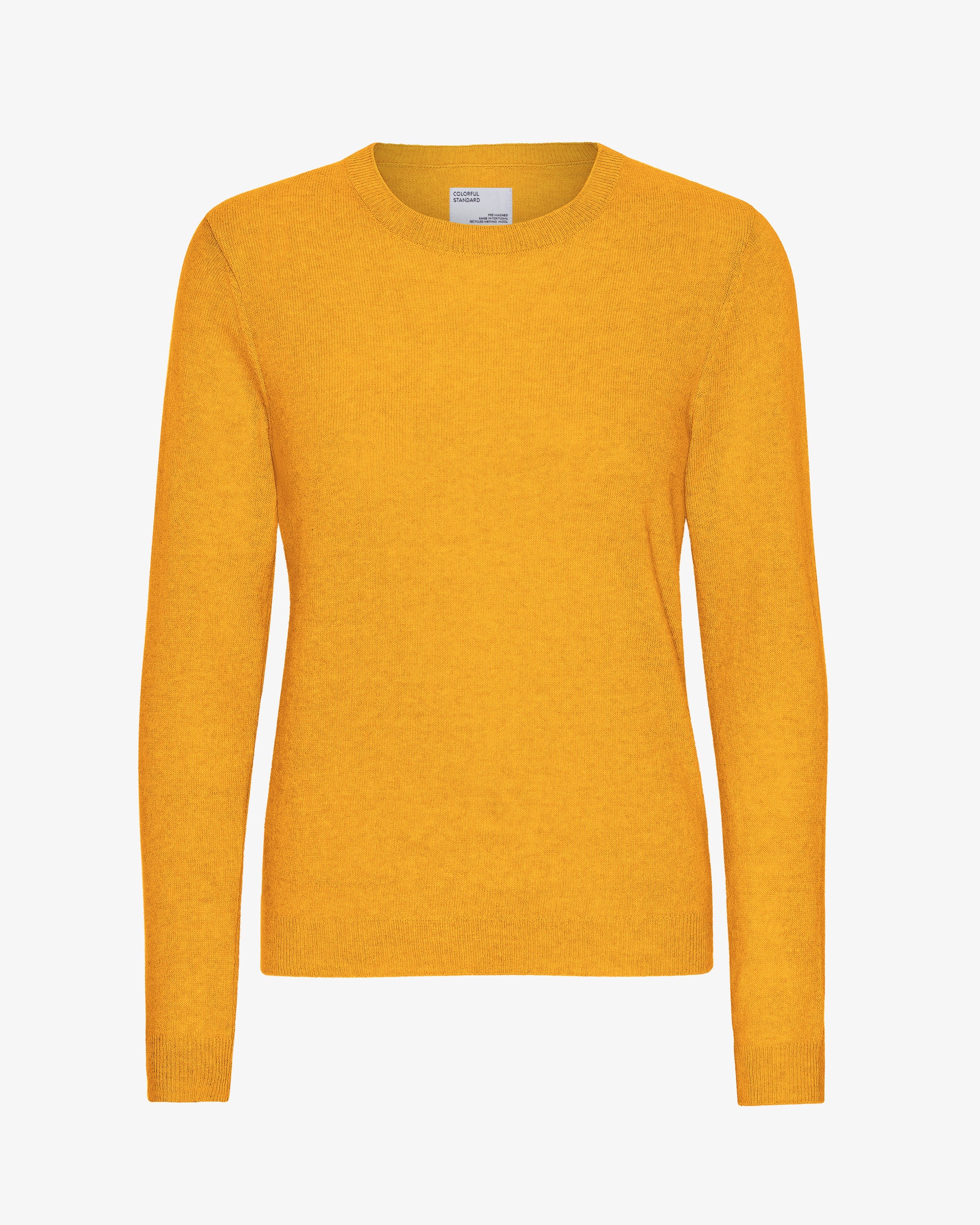 Women Light Merino Wool Crew - Burned Yellow – Colorful Standard