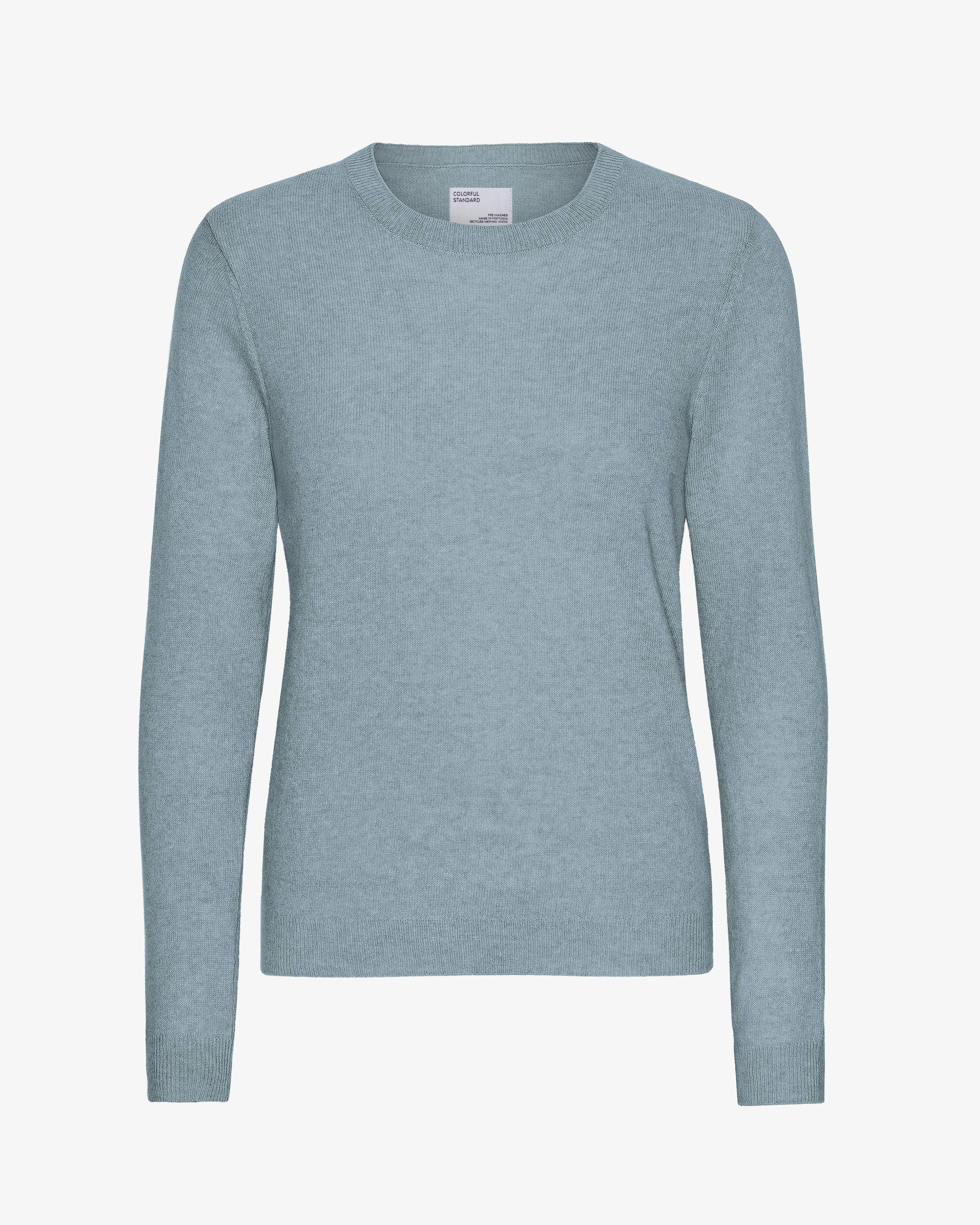 Women Light Merino Wool Crew - Stone Blue – Colorful Standard