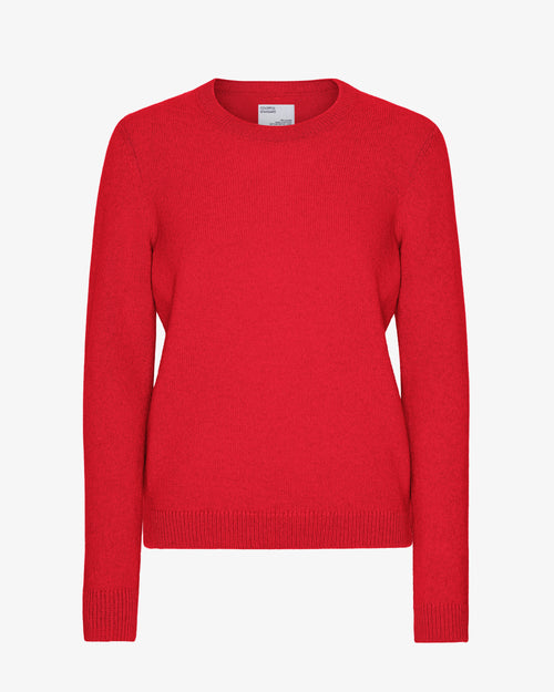 Women Classic Merino Wool Crew - Scarlet Red – Colorful Standard