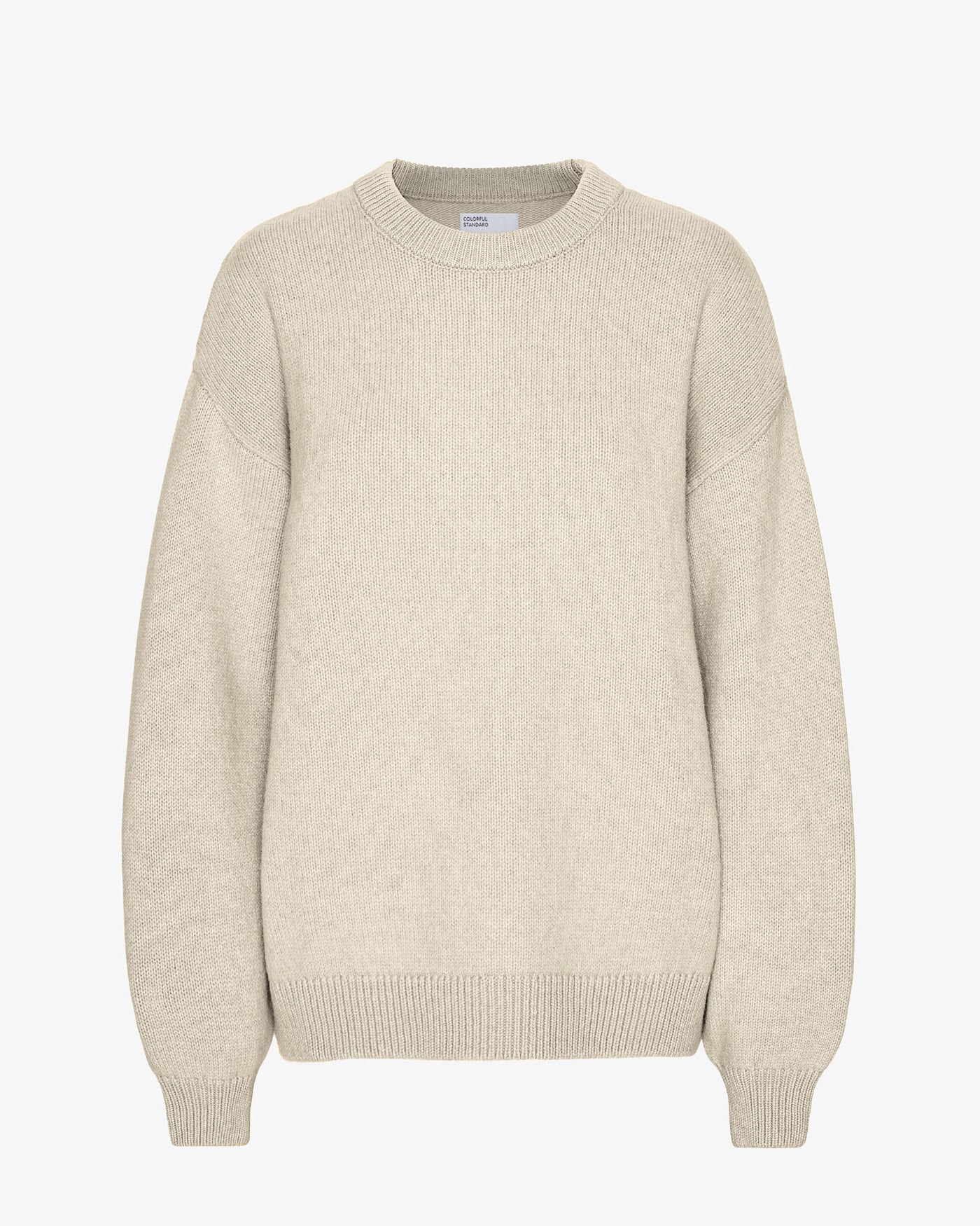 Oversized Merino Wool Crew - Ivory White – Colorful Standard