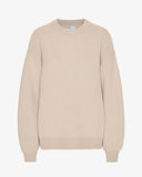Oversized Merino Wool Crew - Ivory White – Colorful Standard