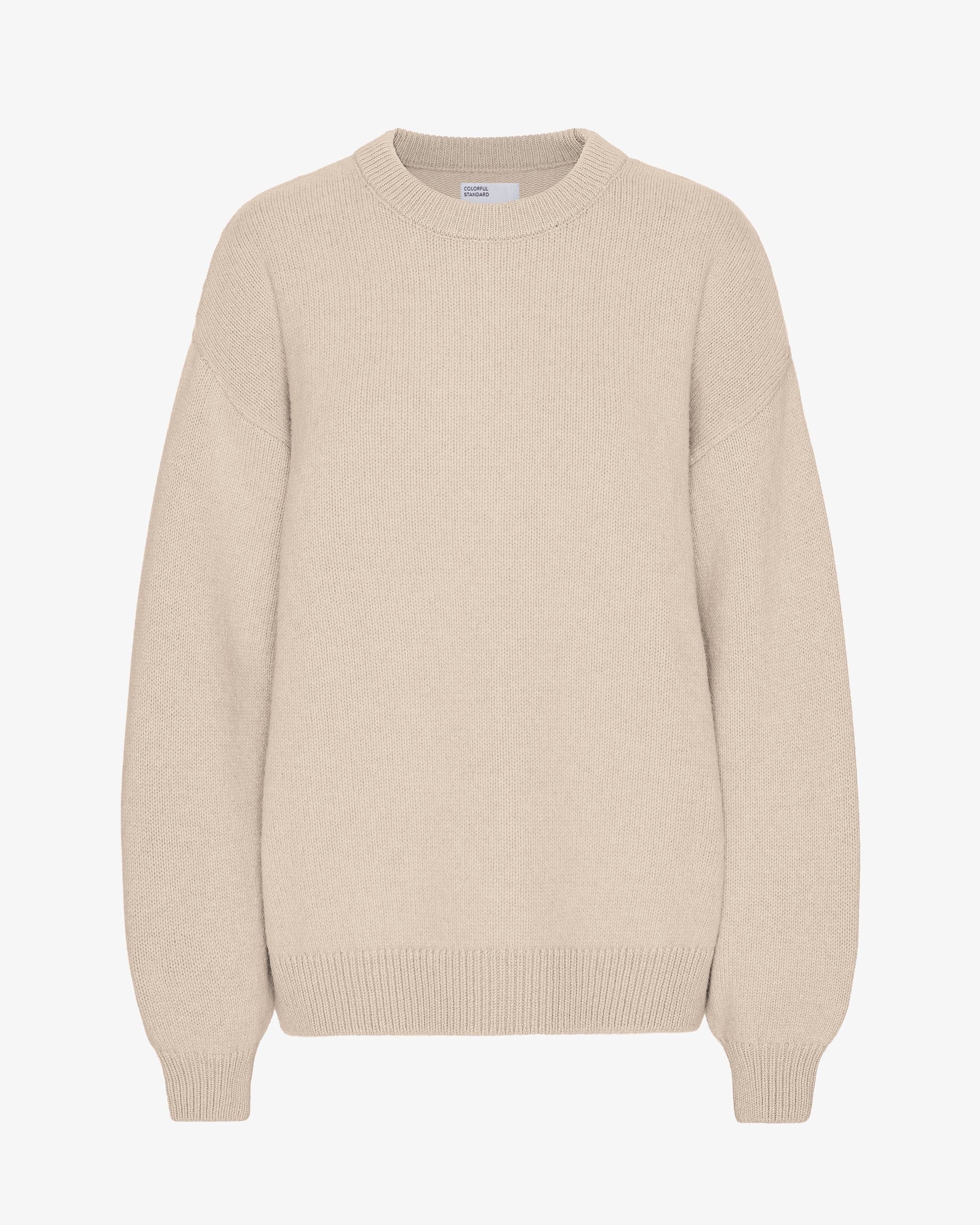 Oversized Merino Wool Crew - Ivory White – Colorful Standard