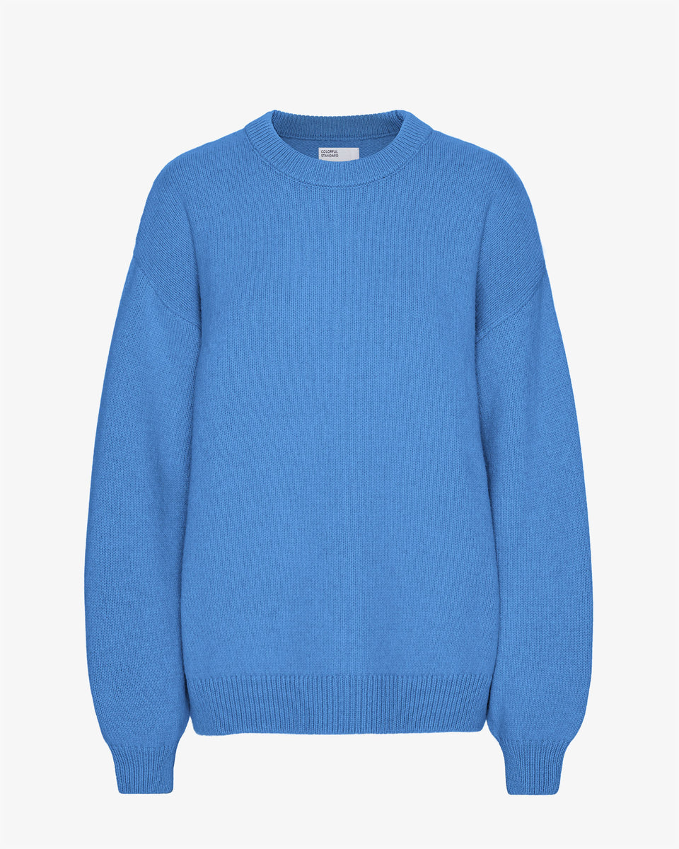 Oversized Merino Wool Crew - Pacific Blue – Colorful Standard