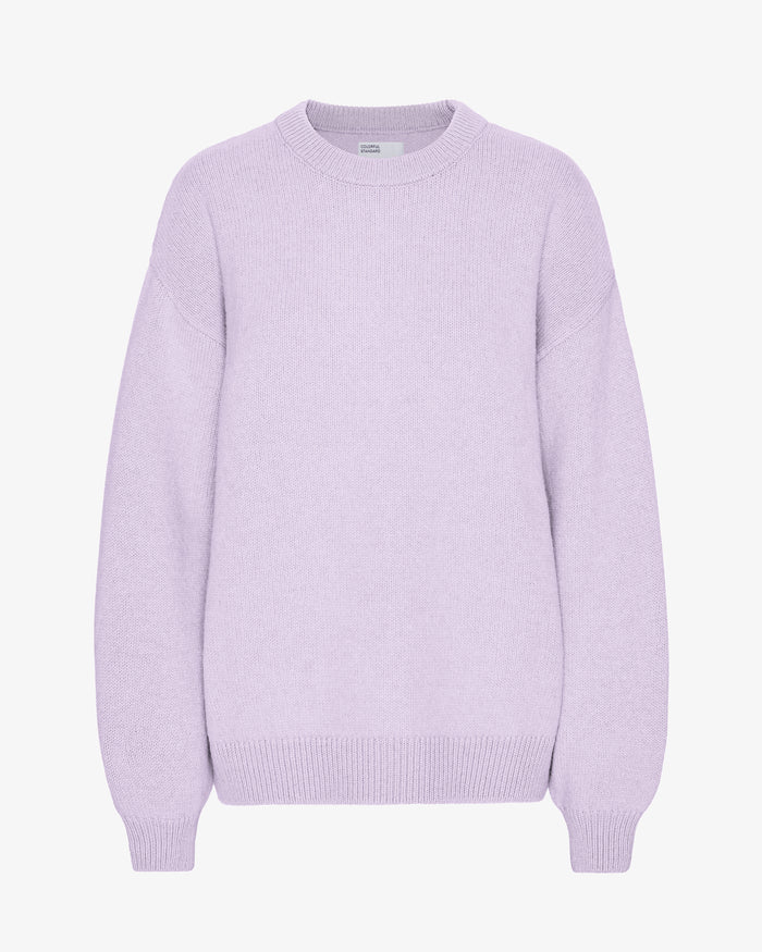 Oversized Merino Wool Crew - Soft Lavender – Colorful Standard