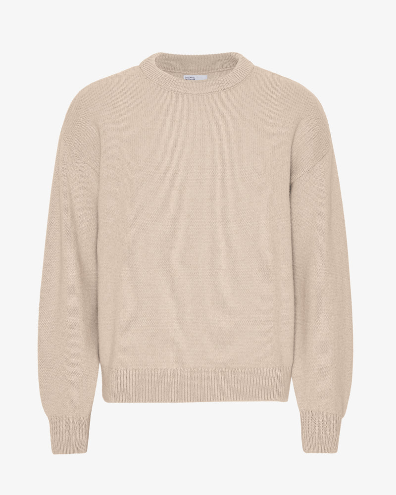 Oversized Merino Wool Crew - Ivory White – Colorful Standard
