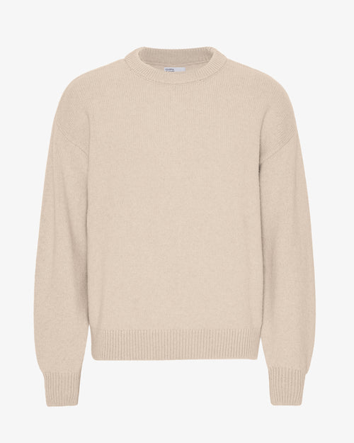 Oversized Merino Wool Crew - Ivory White – Colorful Standard