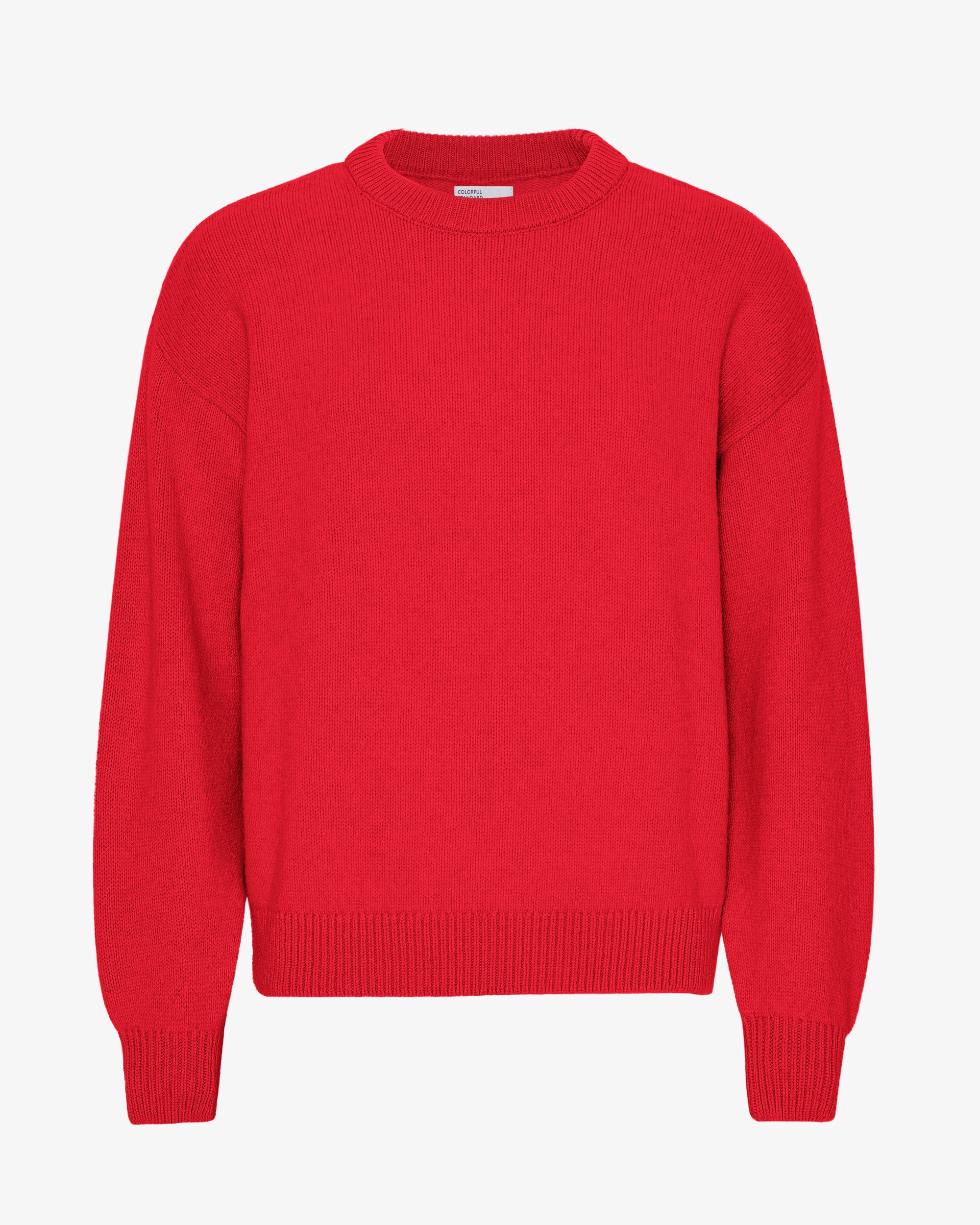 Oversized Merino Wool Crew - Scarlet Red – Colorful Standard