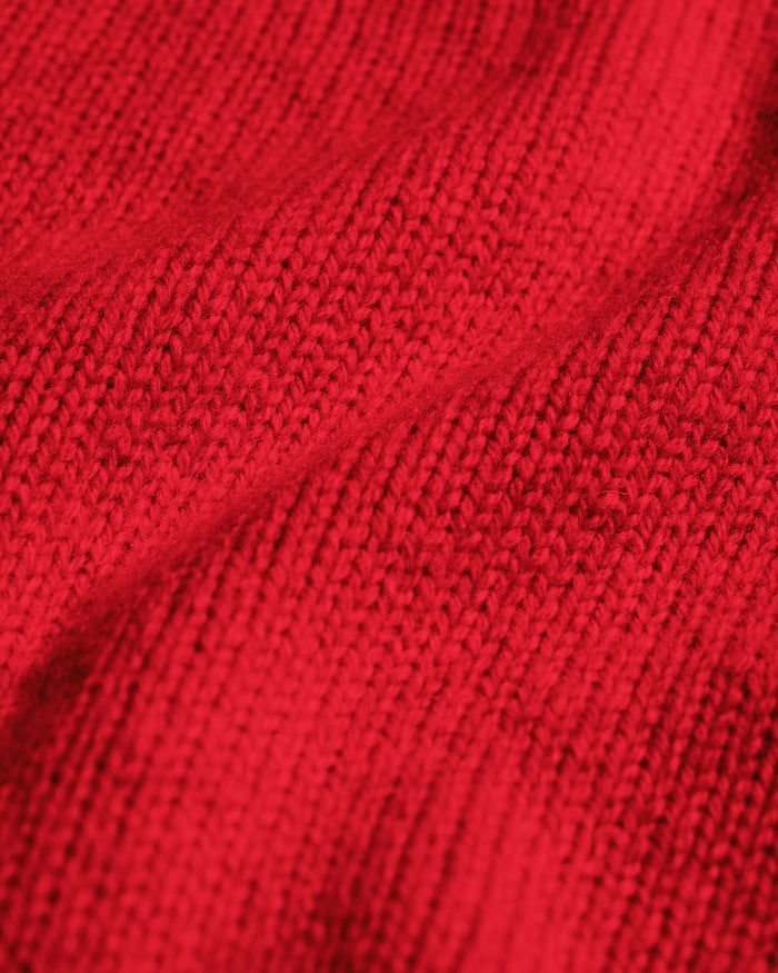 Oversized Merino Wool Crew - Scarlet Red – Colorful Standard