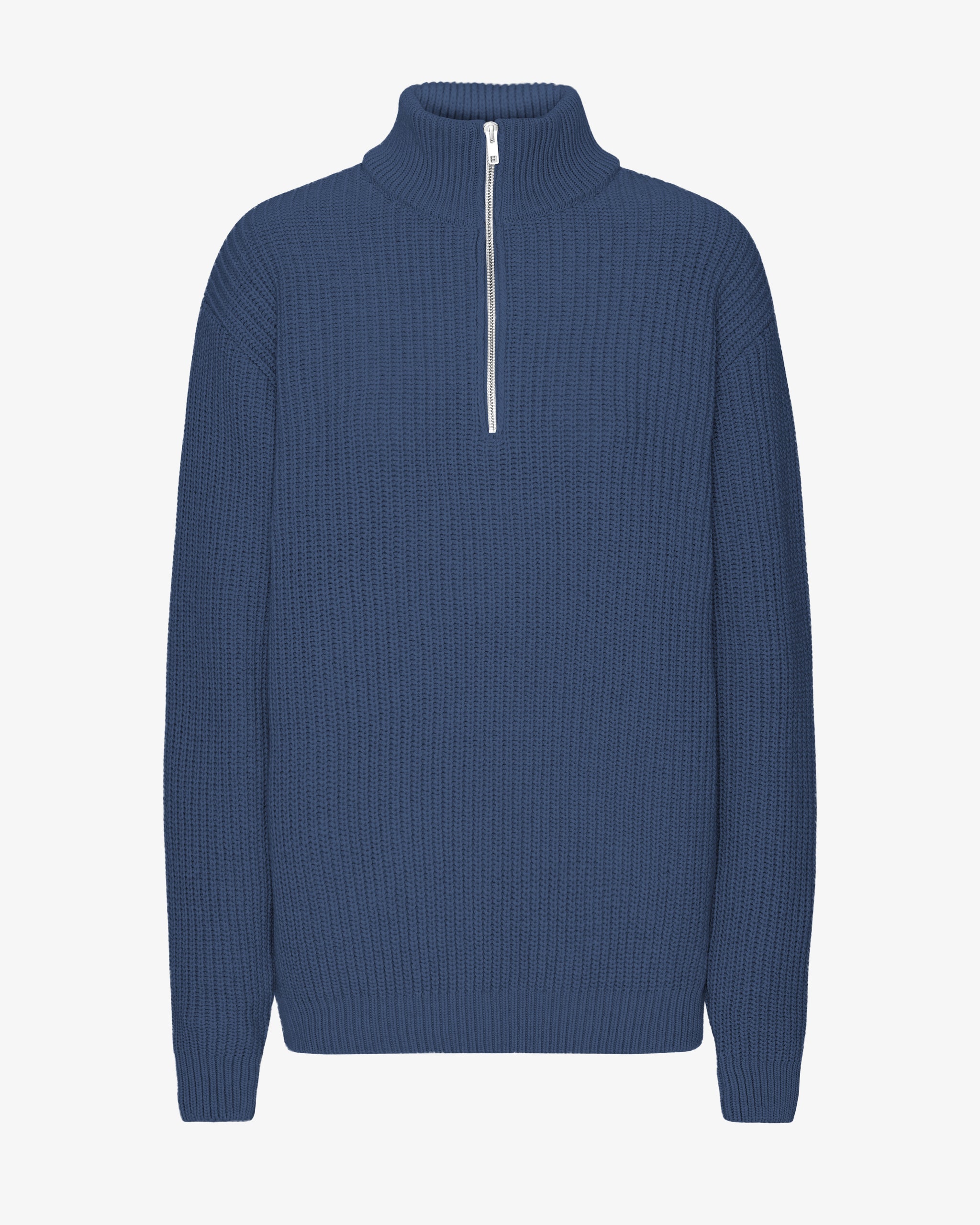 Merino Quarter Zip - Petrol Blue – Colorful Standard