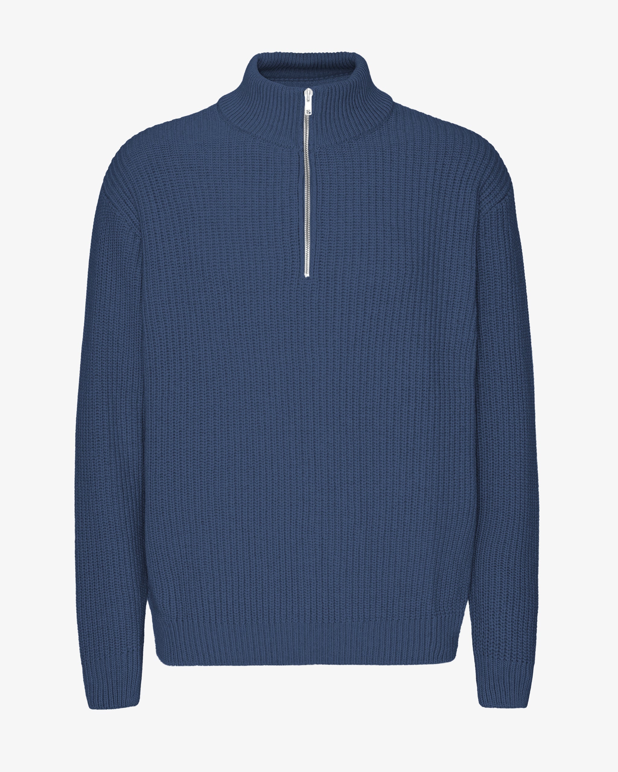 Merino Quarter Zip - Petrol Blue – Colorful Standard