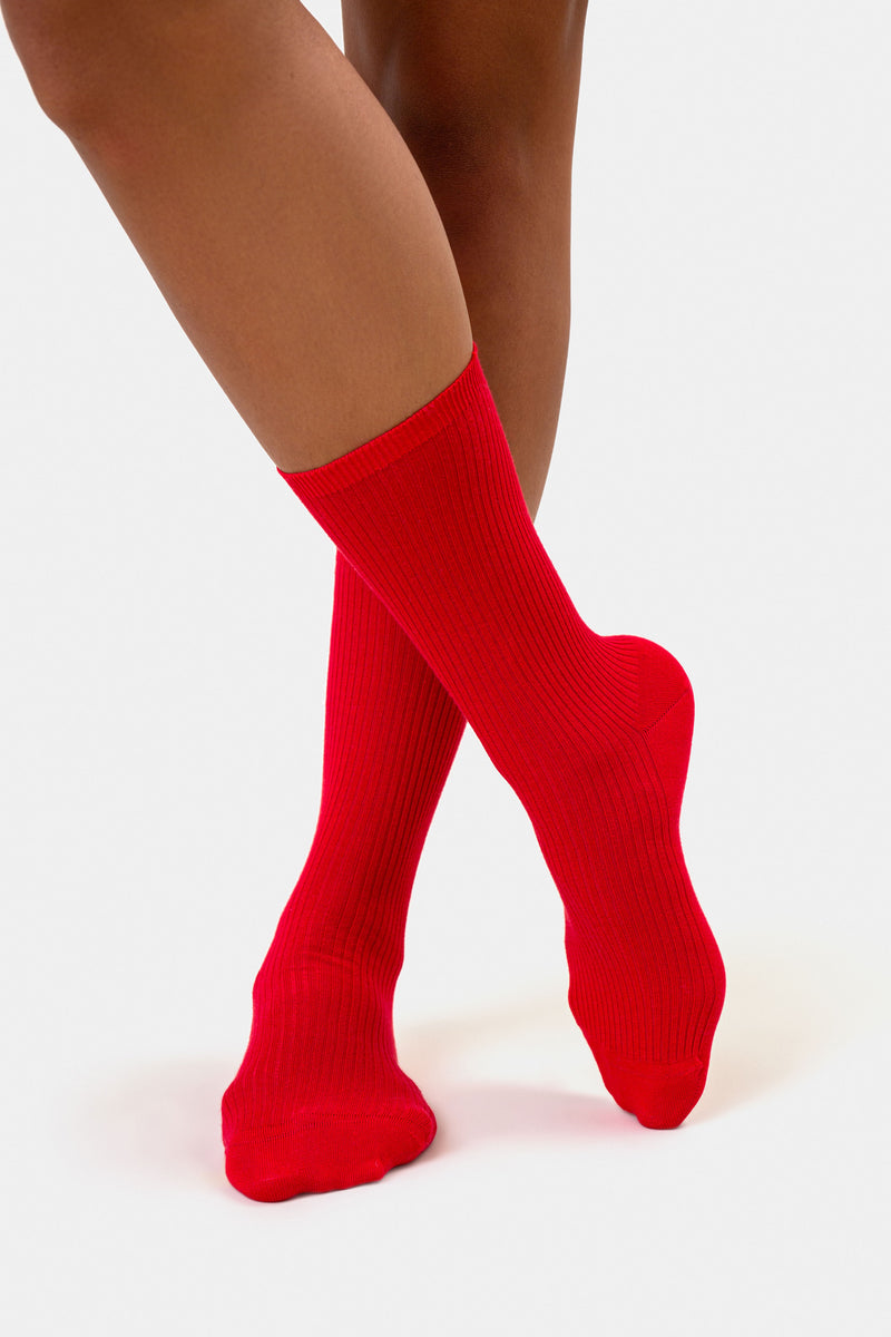 Women Classic Organic Sock - Scarlet Red – Colorful Standard