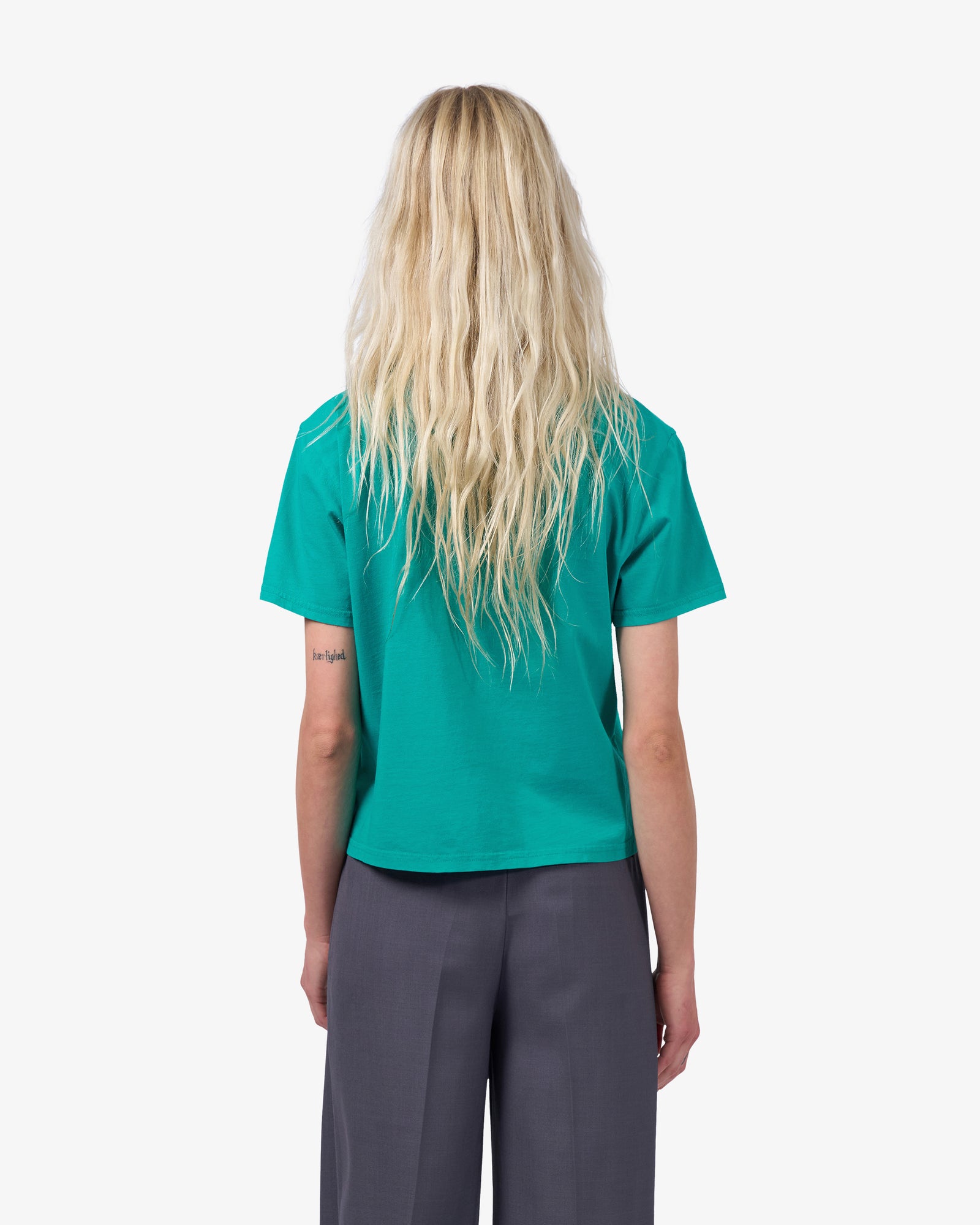 Organic Boxy Crop Tee - Marine Blue – Colorful Standard
