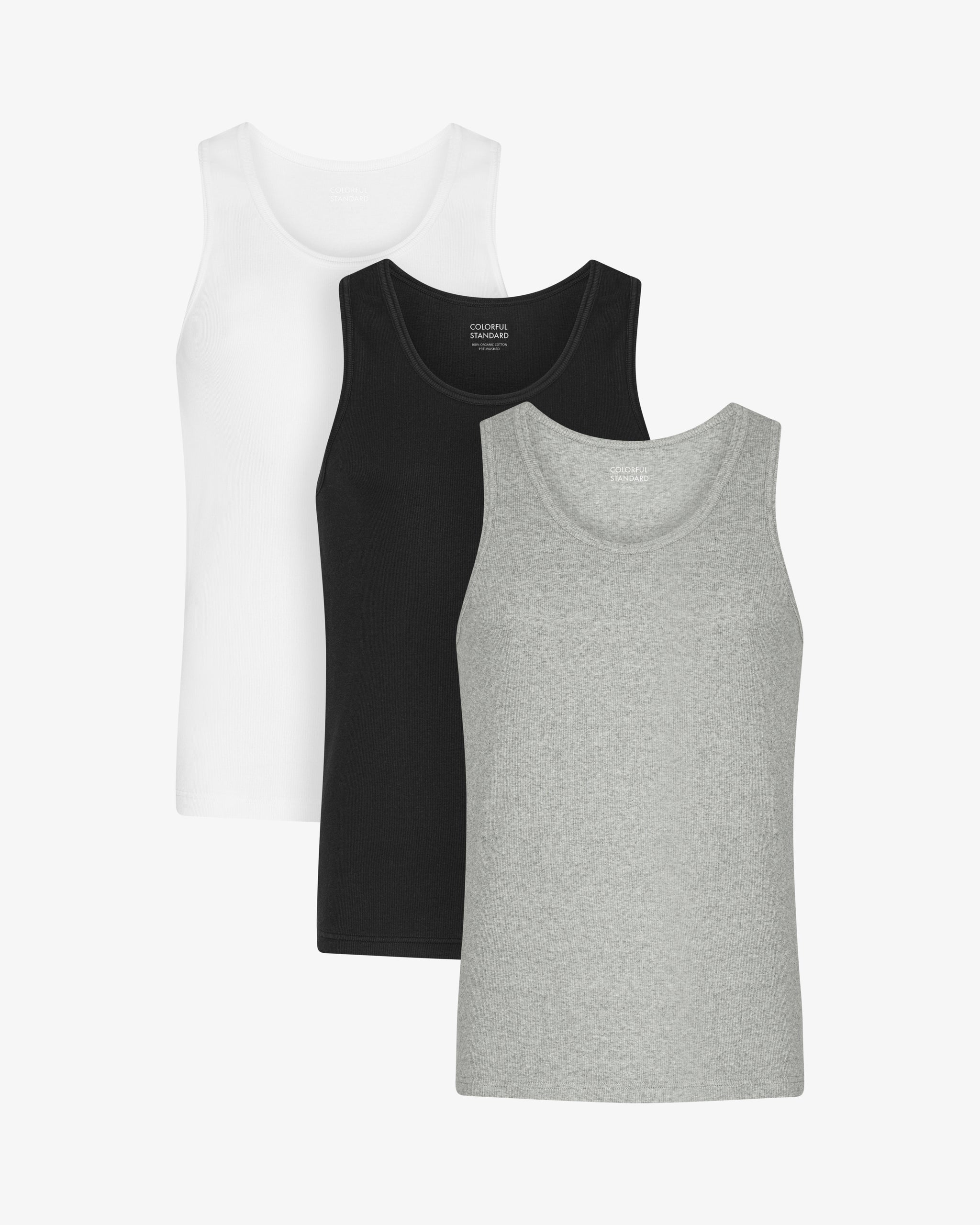 Organic Rib Tank Top - Mixed 01 (3-Pack) – Colorful Standard