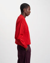 Oversized Merino Wool Crew - Scarlet Red – Colorful Standard