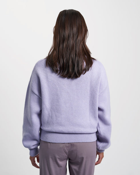 Oversized Merino Wool Crew - Soft Lavender – Colorful Standard