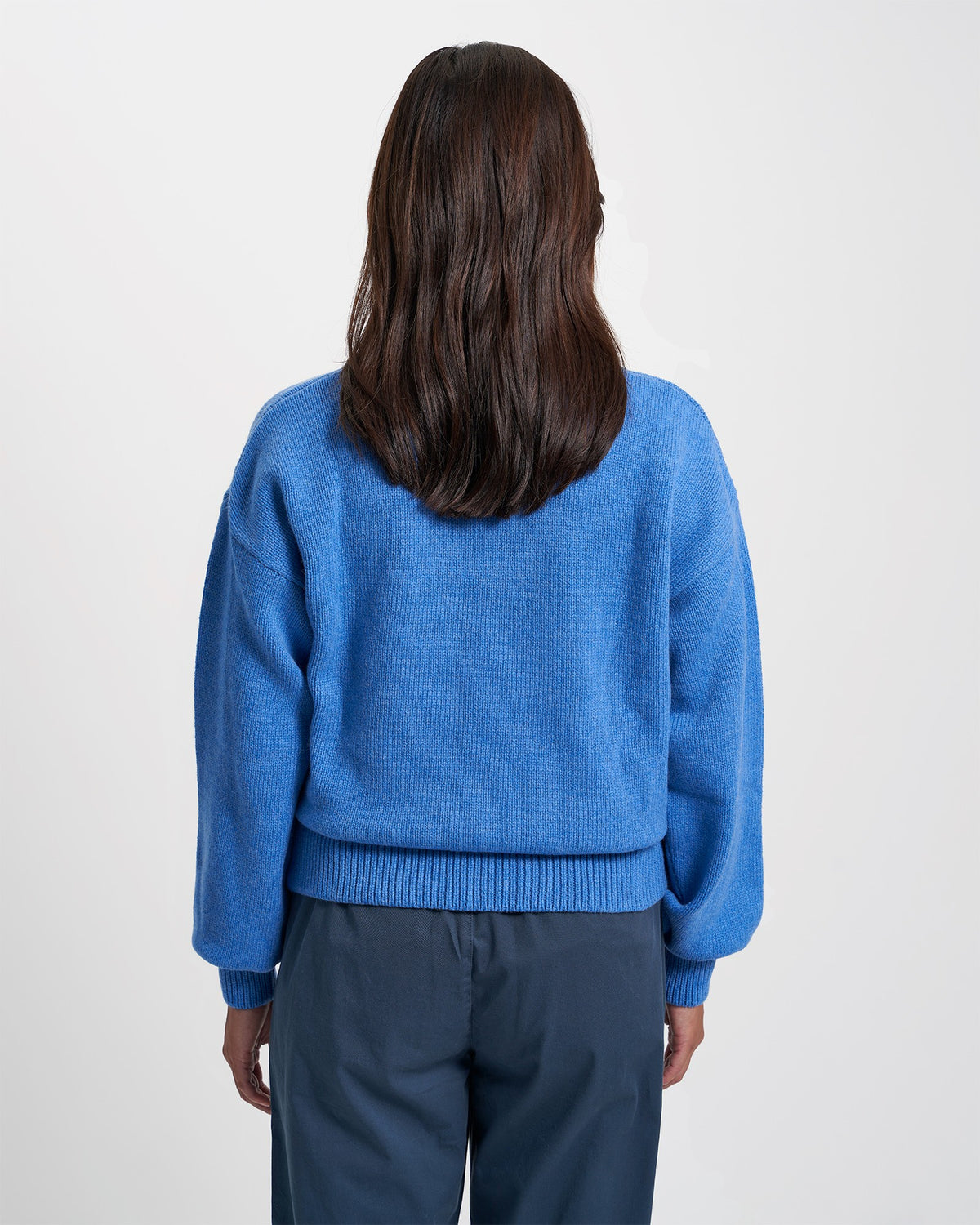 Oversized Merino Wool Crew - Pacific Blue – Colorful Standard